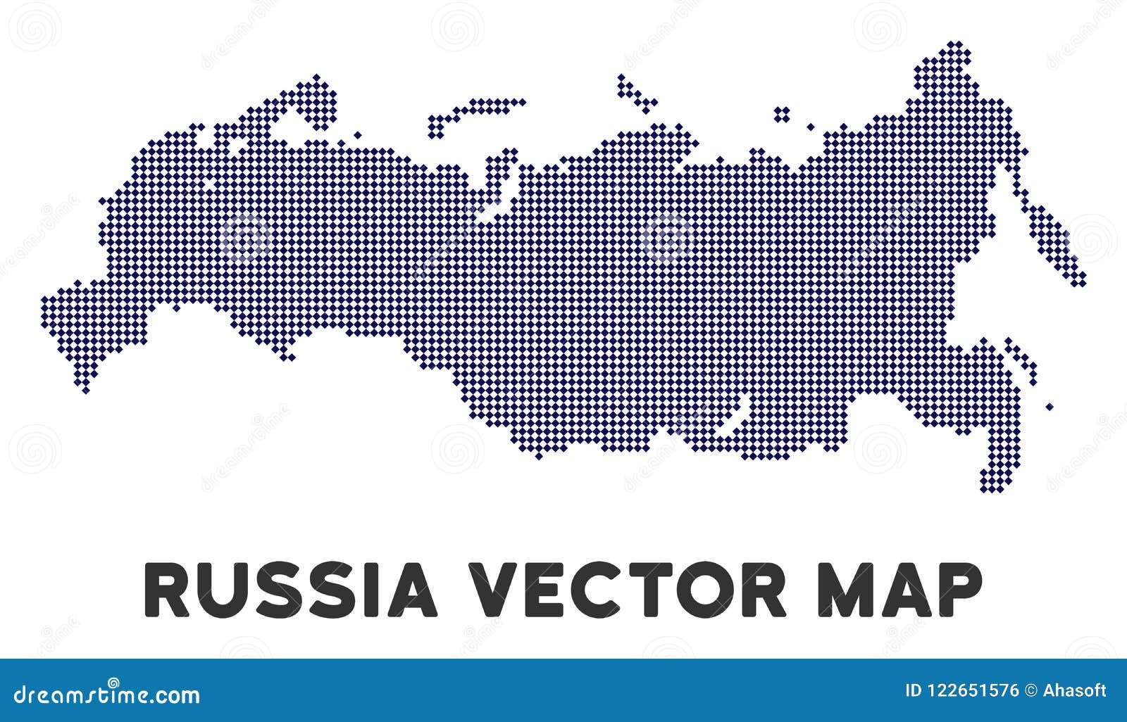 Pixelated Russia Map stock vector. Illustration of state - 122651576