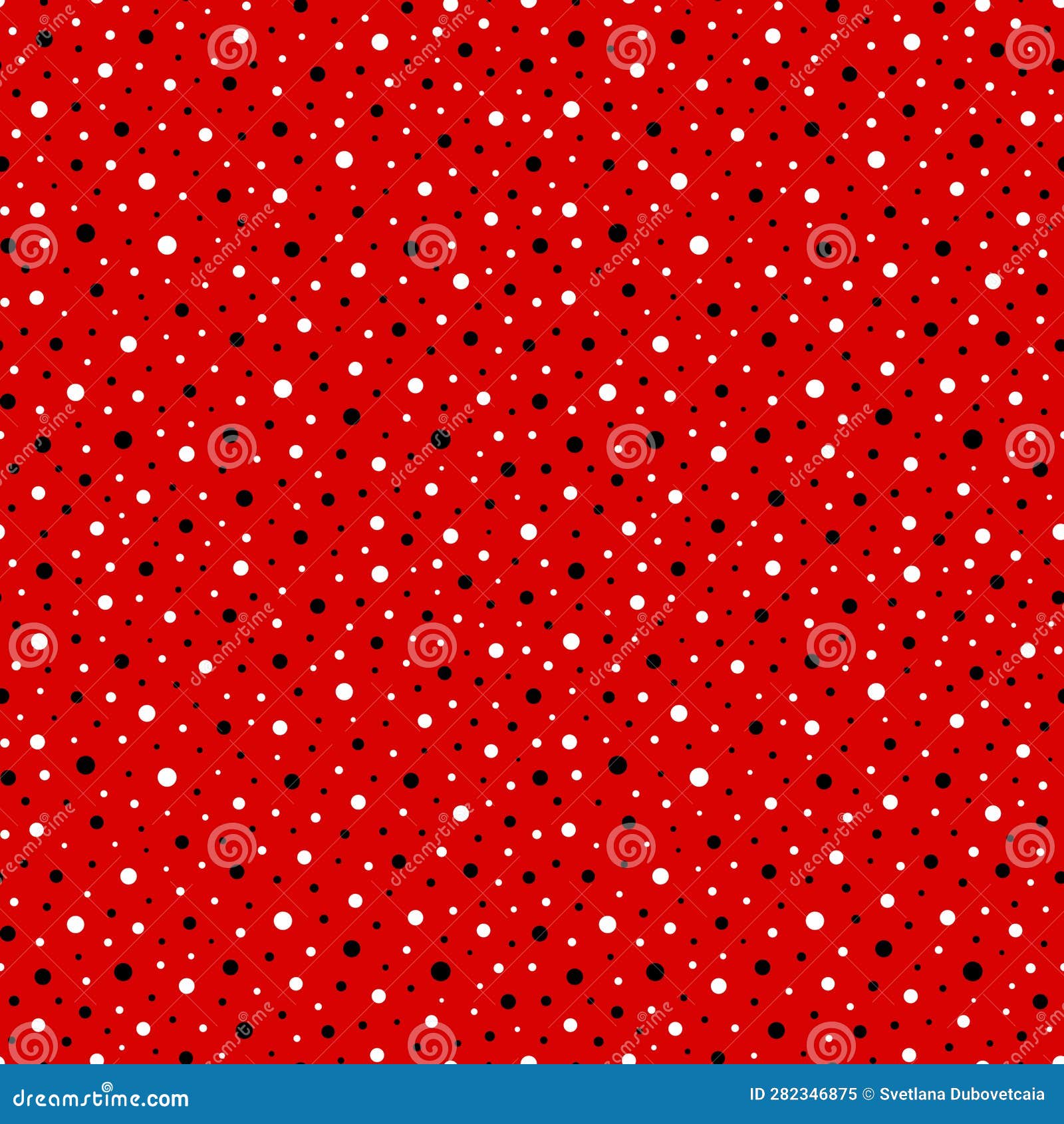 Dot Seamless Pattern. Repeating Abstract Background Red Color ...