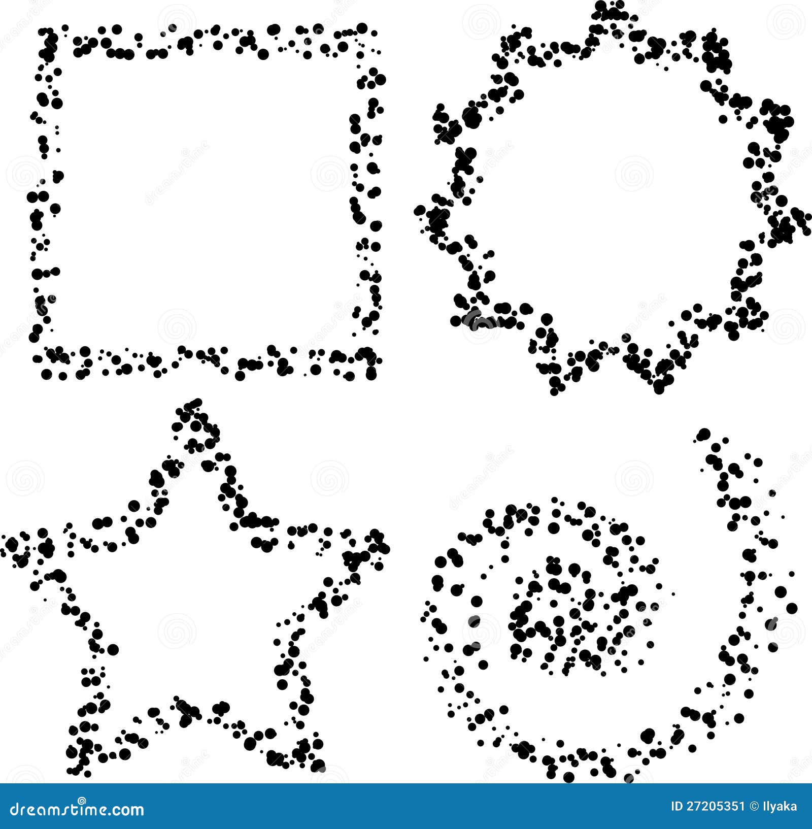 Dot shapes stock vector. Illustration of angles, group - 27205351