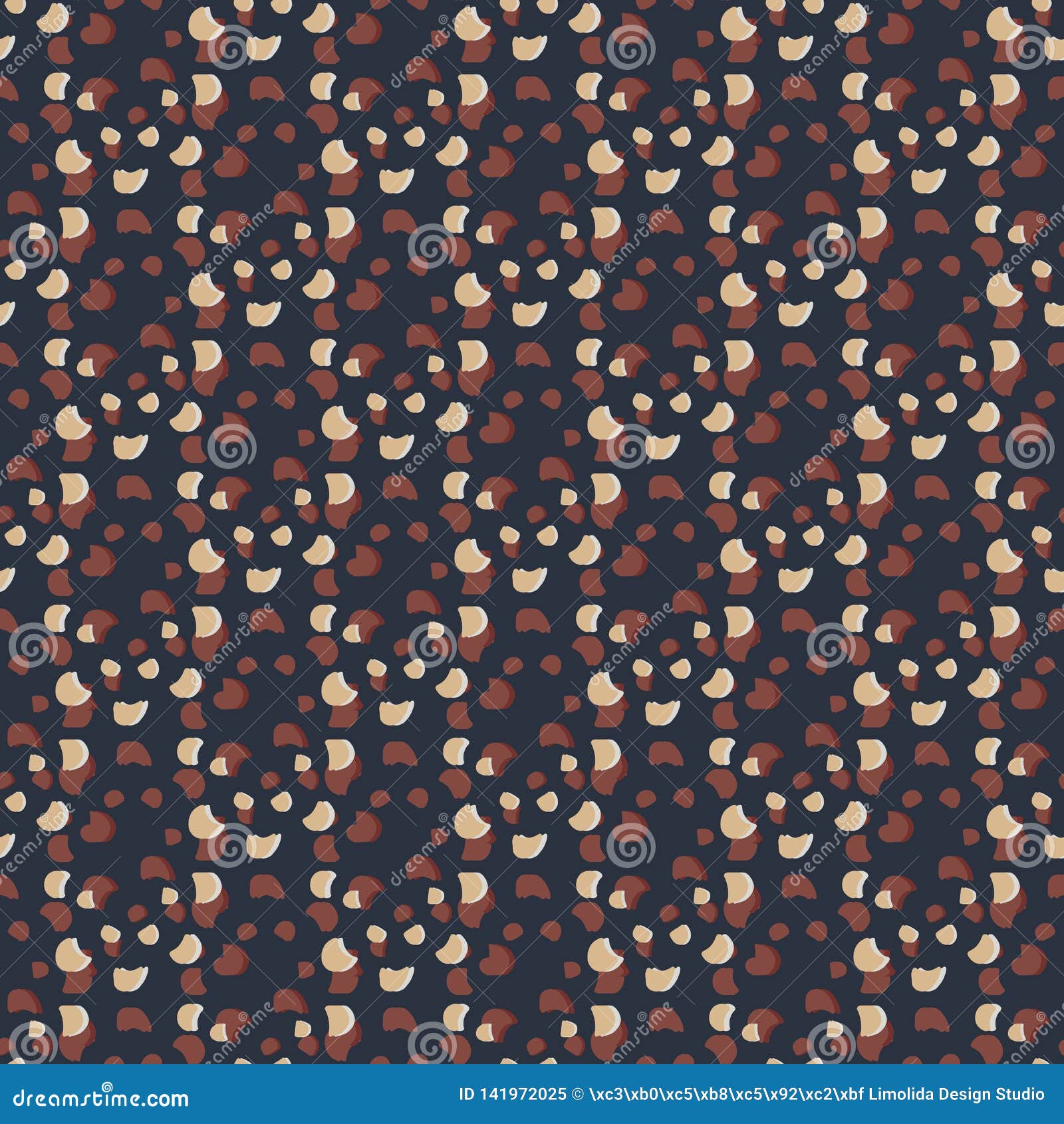 Dot Sprinkles Texture Seamless Vector Pattern, Hand Drawn Circles ...