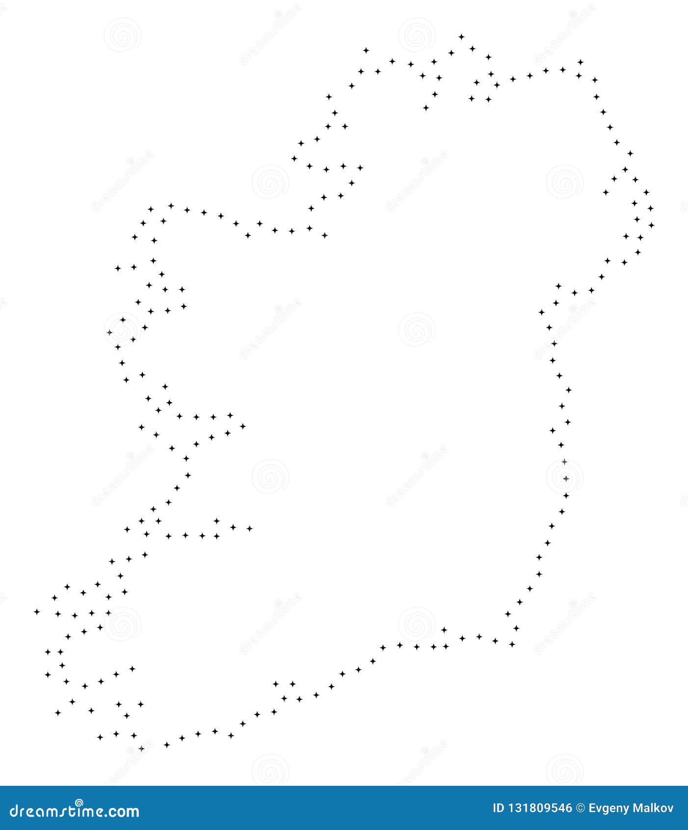 Dot Stroke Ireland Island Map Ilustración del Vector - Ilustración de ...