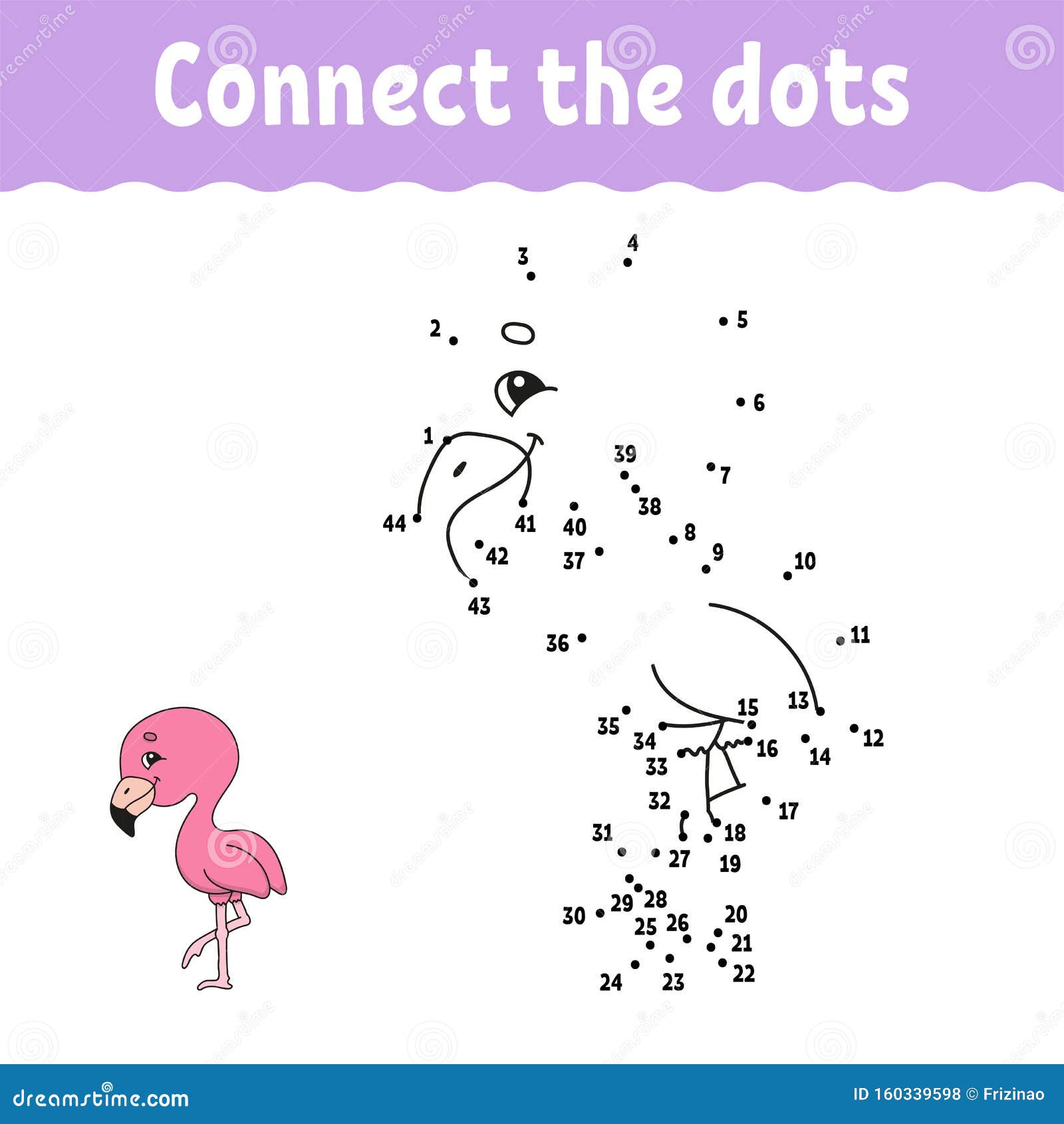 Dot To Dot. Draw A Line. Handwriting Practice. Learning Numbers For ...