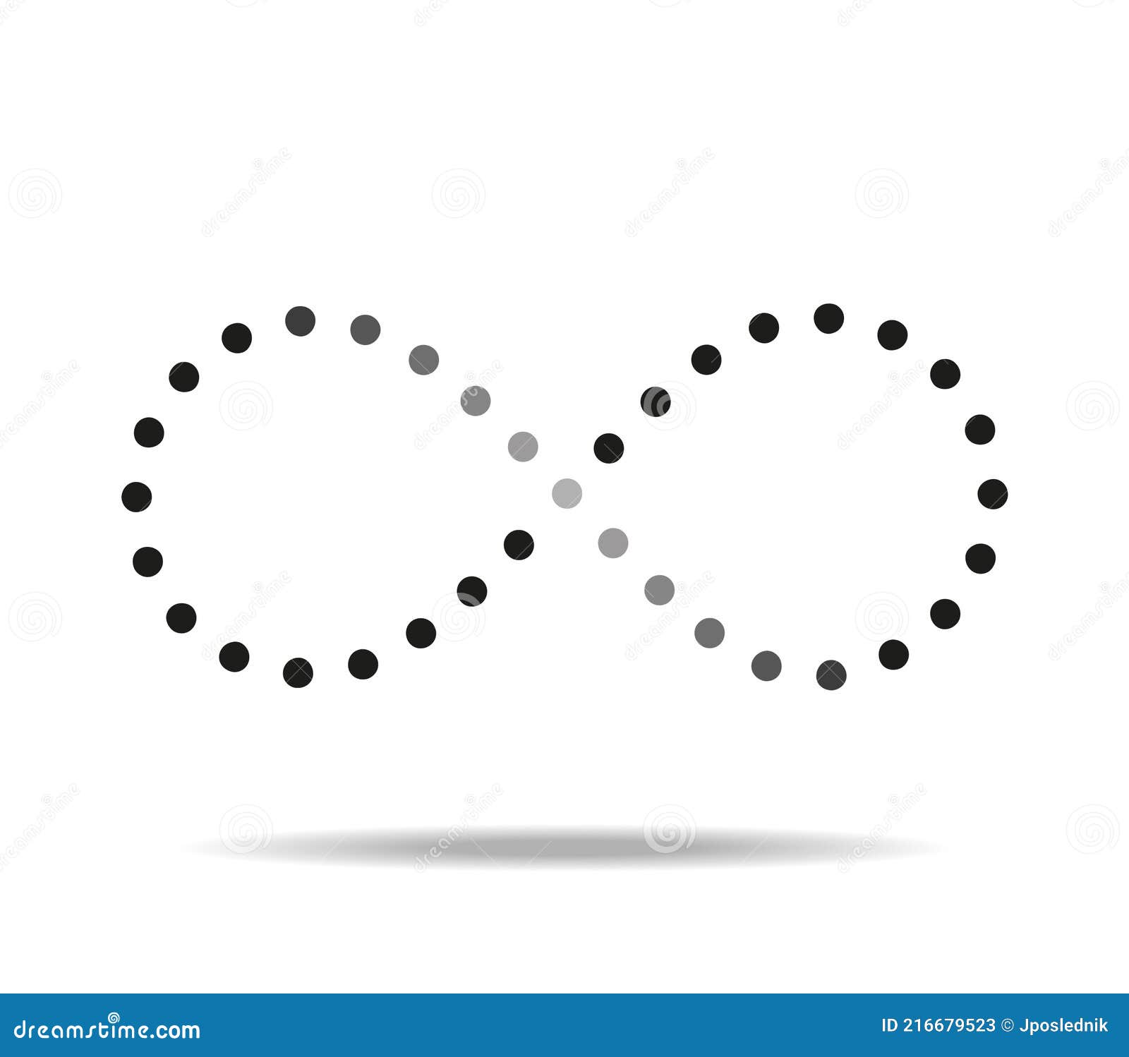 Mobius Loop Made Of Three Lines Inner One Undulating The Sign Of