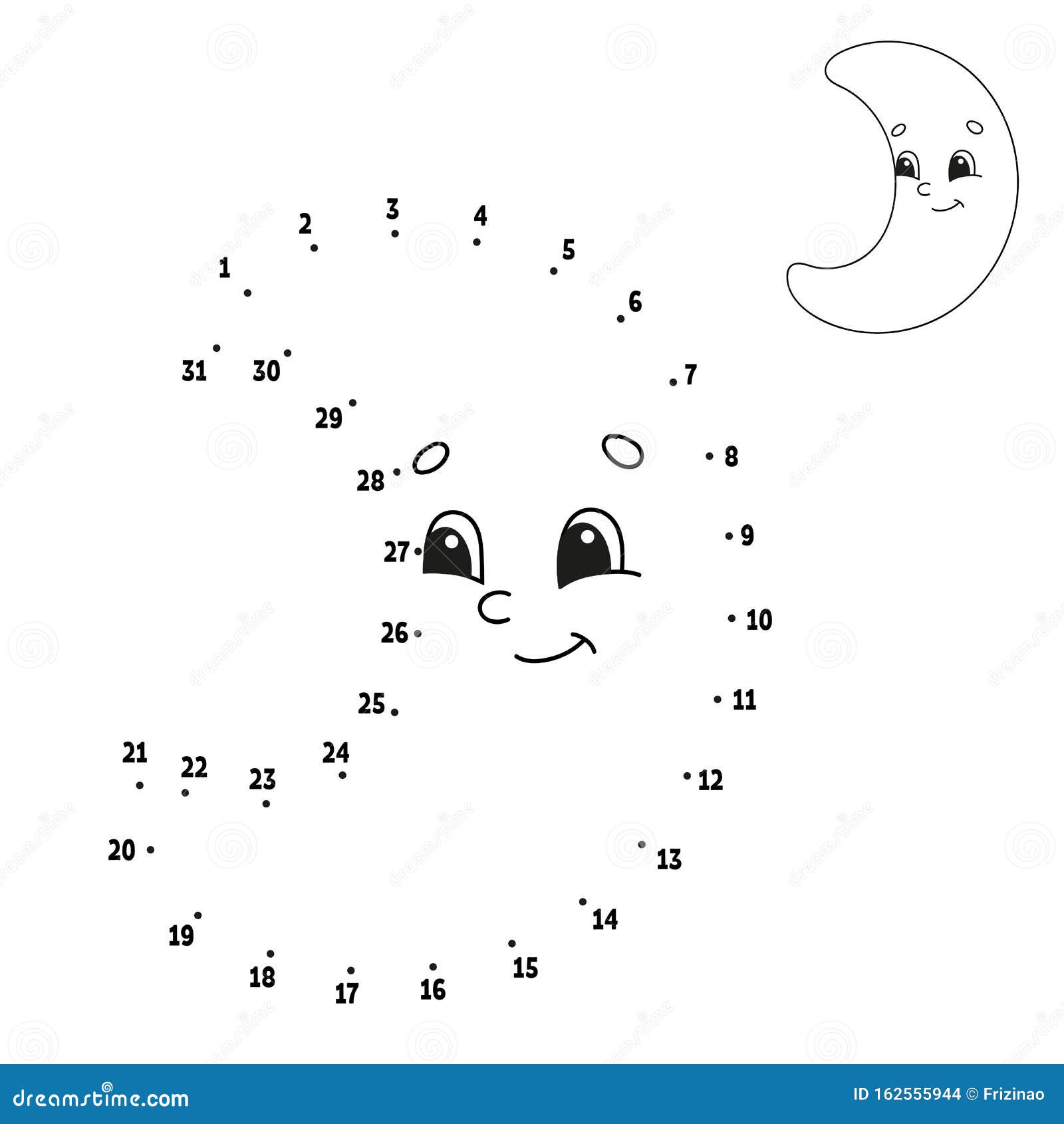 Dot To Dot. Draw a Line. Handwriting Practice. Learning Numbers for ...