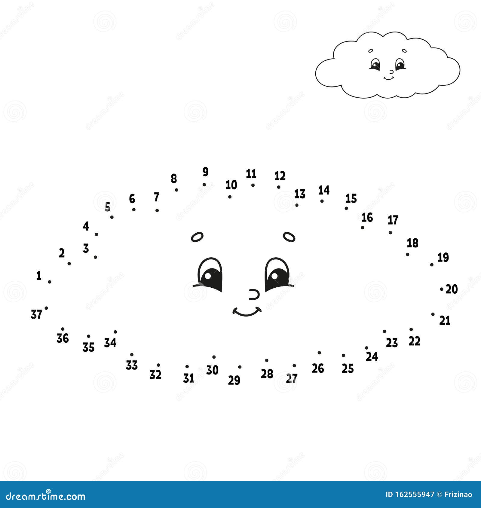 Dot To Dot. Draw a Line. Handwriting Practice. Learning Numbers for ...