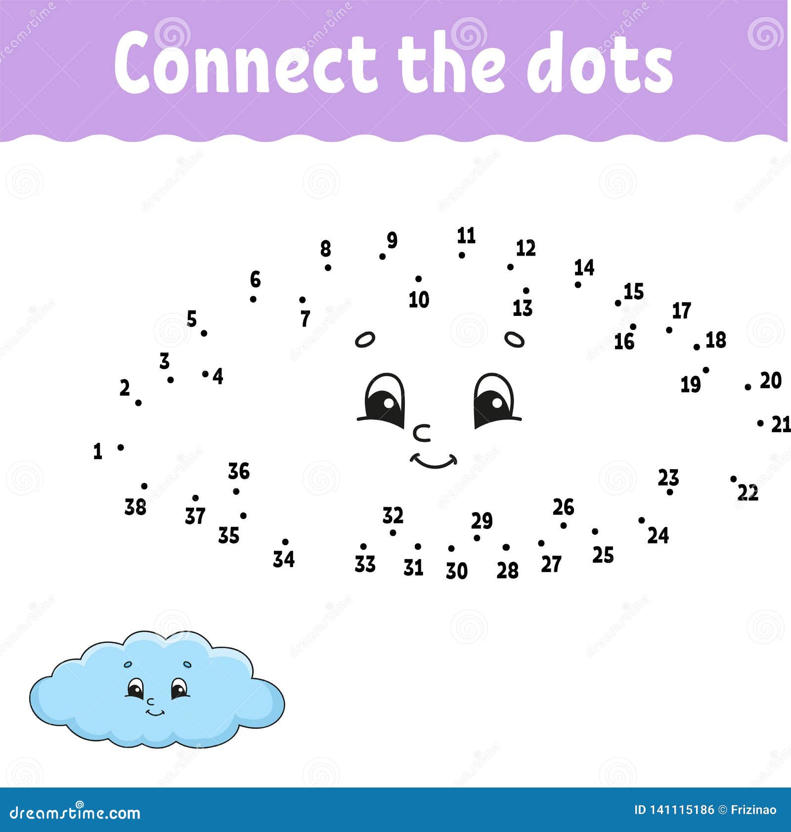 Dot To Dot. Draw a Line. Handwriting Practice. Learning Numbers for ...