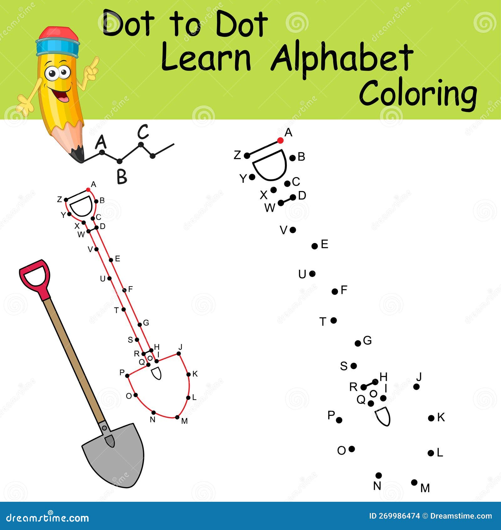 Dot To Dot Game With Letters For Kids. Learning The Uppercase Letters ... Dot To Dot Game With Letters For Kids. Learning The Uppercase Letters ...