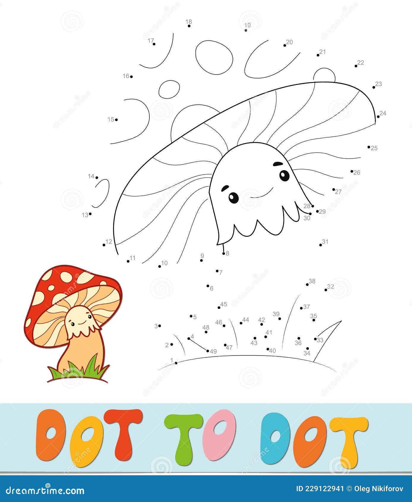 Dot To Dot Puzzle. Connect Dots Game Stock Vector - Illustration of ...