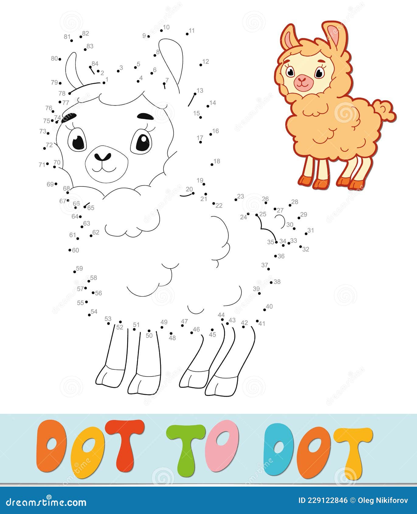 Dot To Dot Puzzle. Connect Dots Game Stock Vector - Illustration of ...