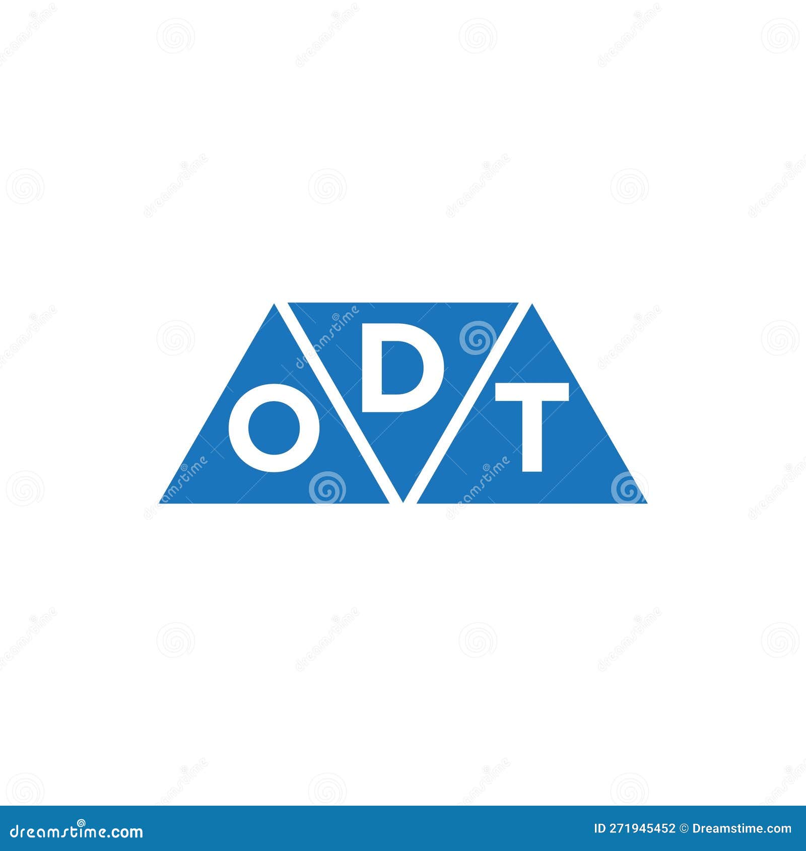 DOT 3 Triangle Shape Logo Design on White Background. DOT Creative ...