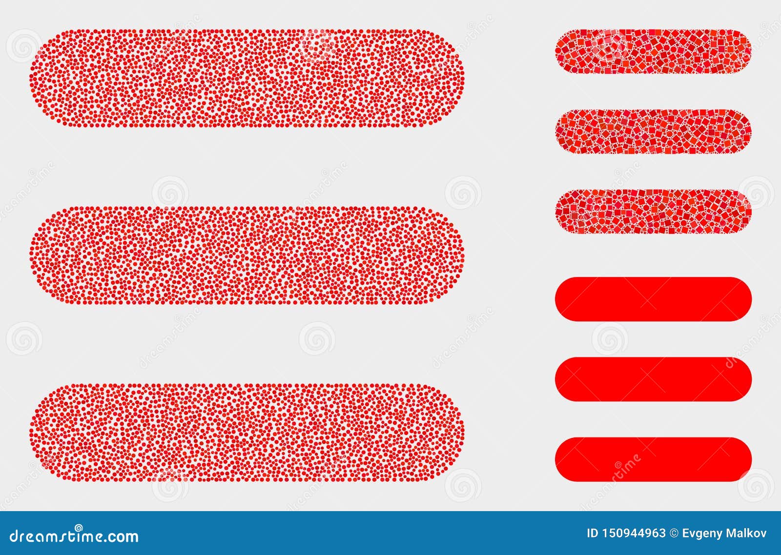 Dot Vector Menu List Icons stock vector. Illustration of organized ...