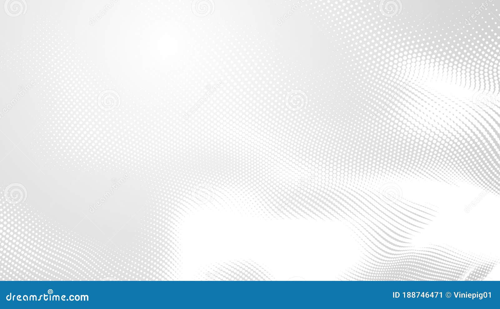 Dot White Gray Wave Light Technology Texture Background. Stock ...