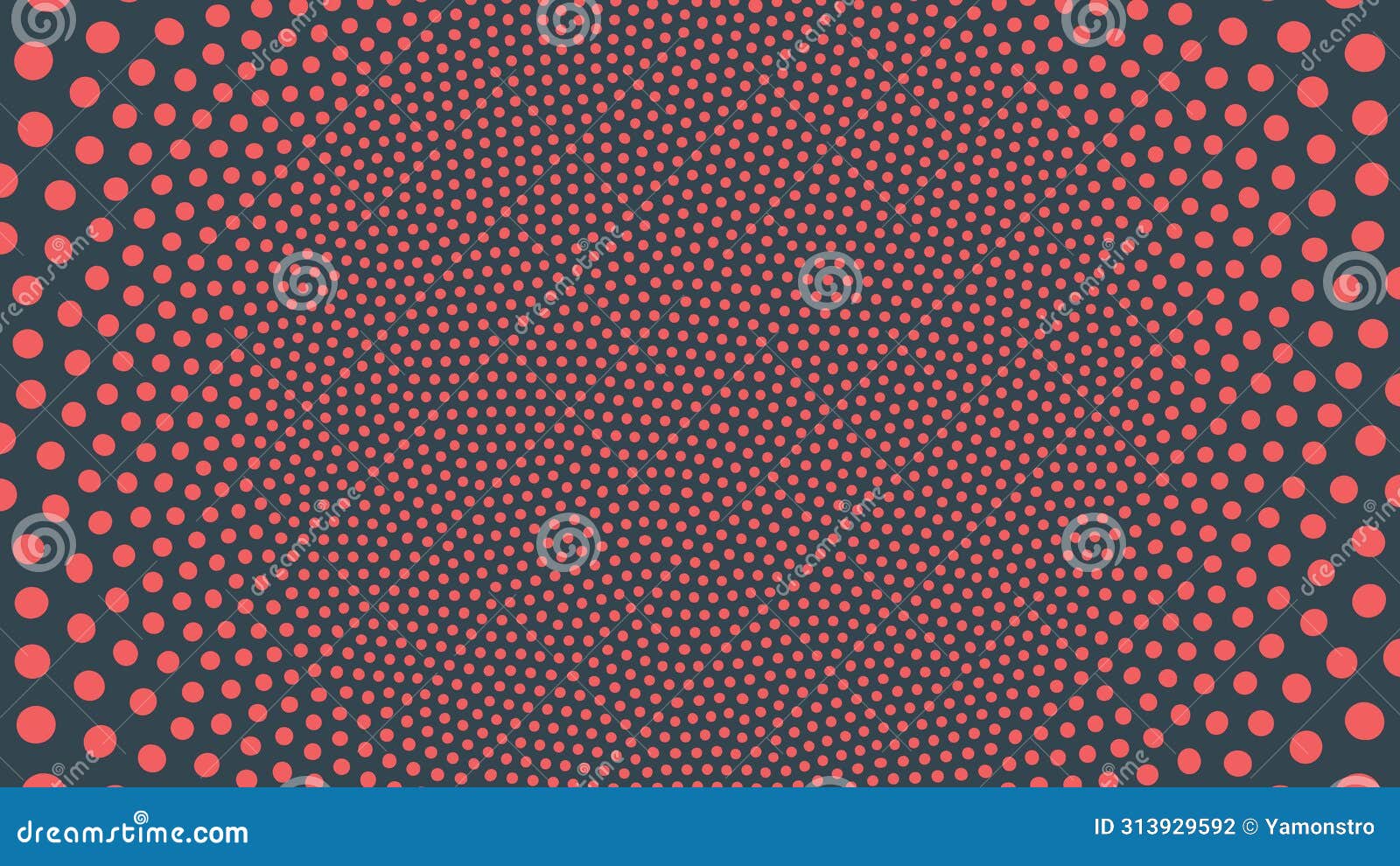 Dotwork Pattern Radial Structure Vector Red Black Spotted Abstract ...