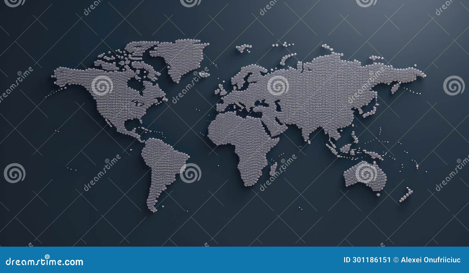 The Dot World Map. Wall World Map Stock Image - Image of europe, blue ...