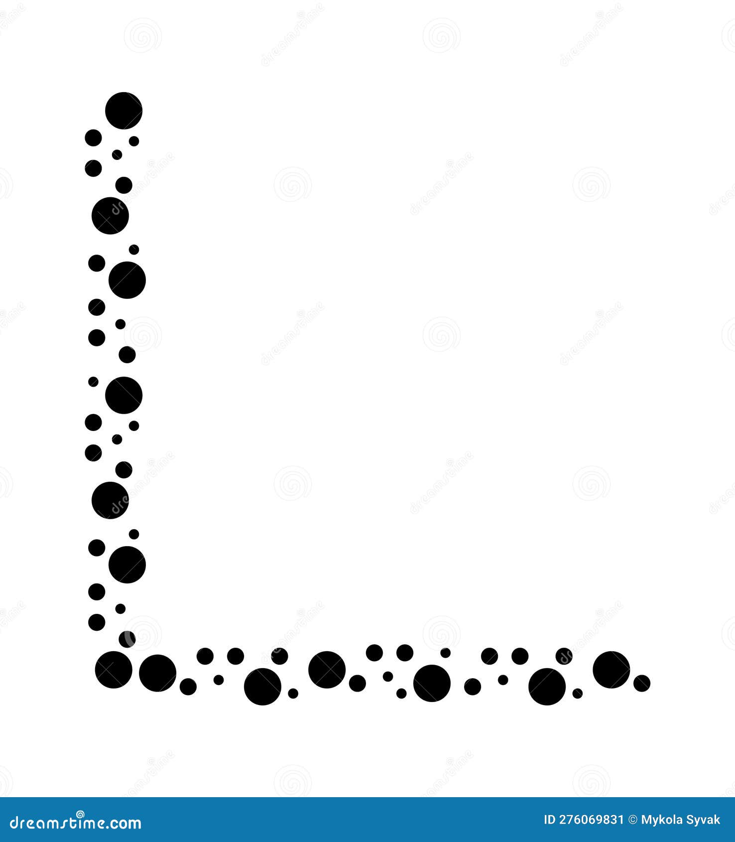 Doted Corner Frame stock vector. Illustration of cheers - 276069831