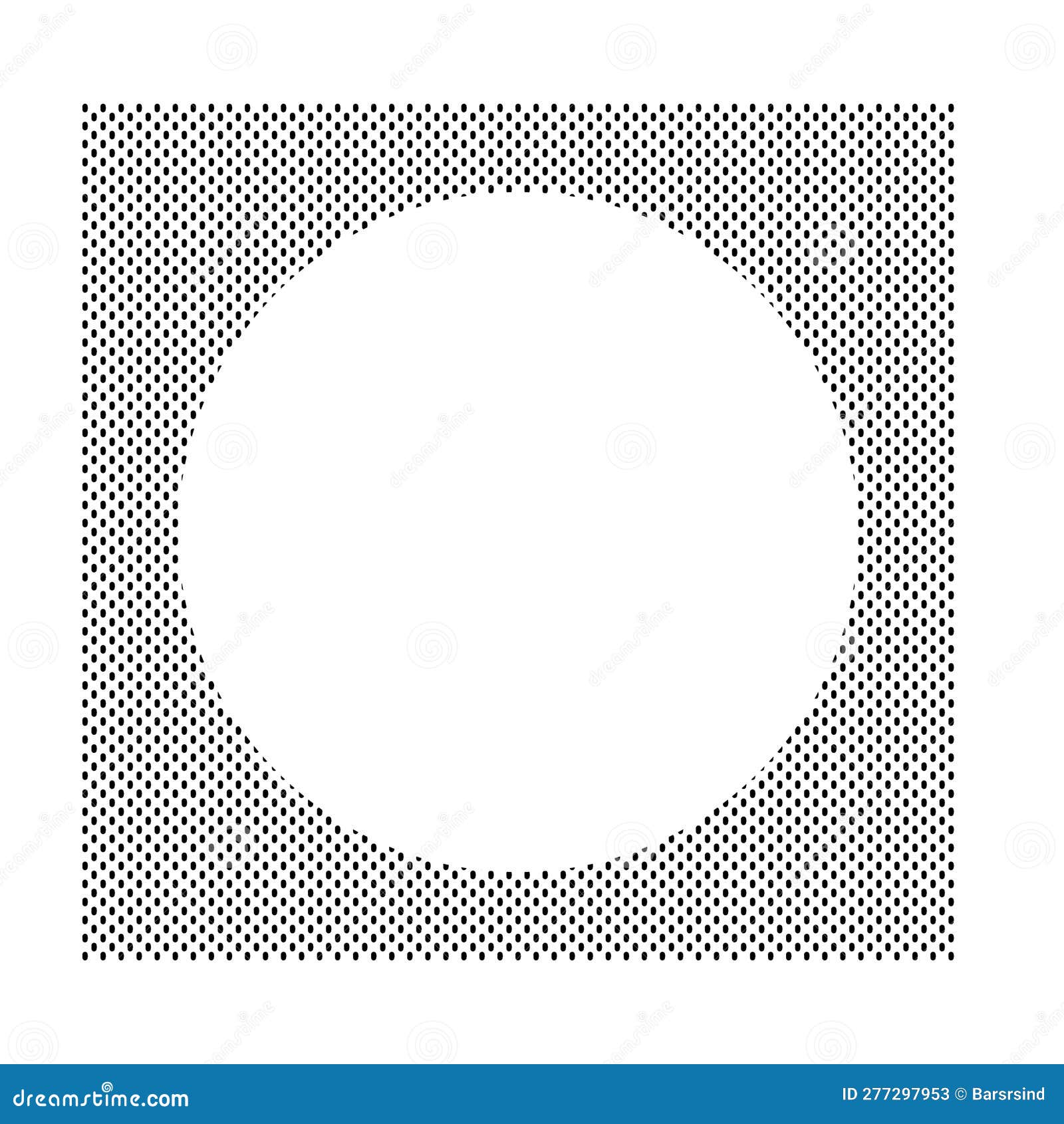 Doted Rectangle Circle Border Template Stock Vector - Illustration of ...