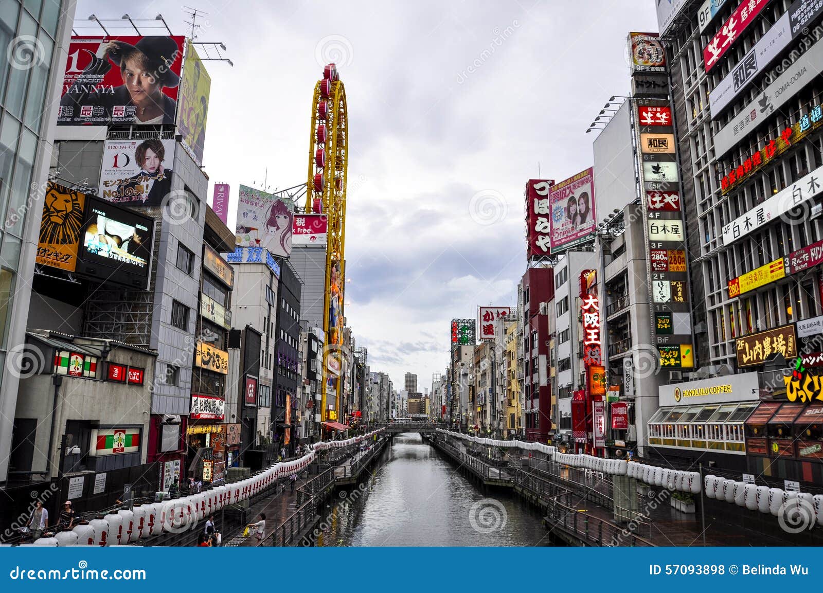 Dotonbori, Osaka, Japan editorial stock photo. Image of billboard ...