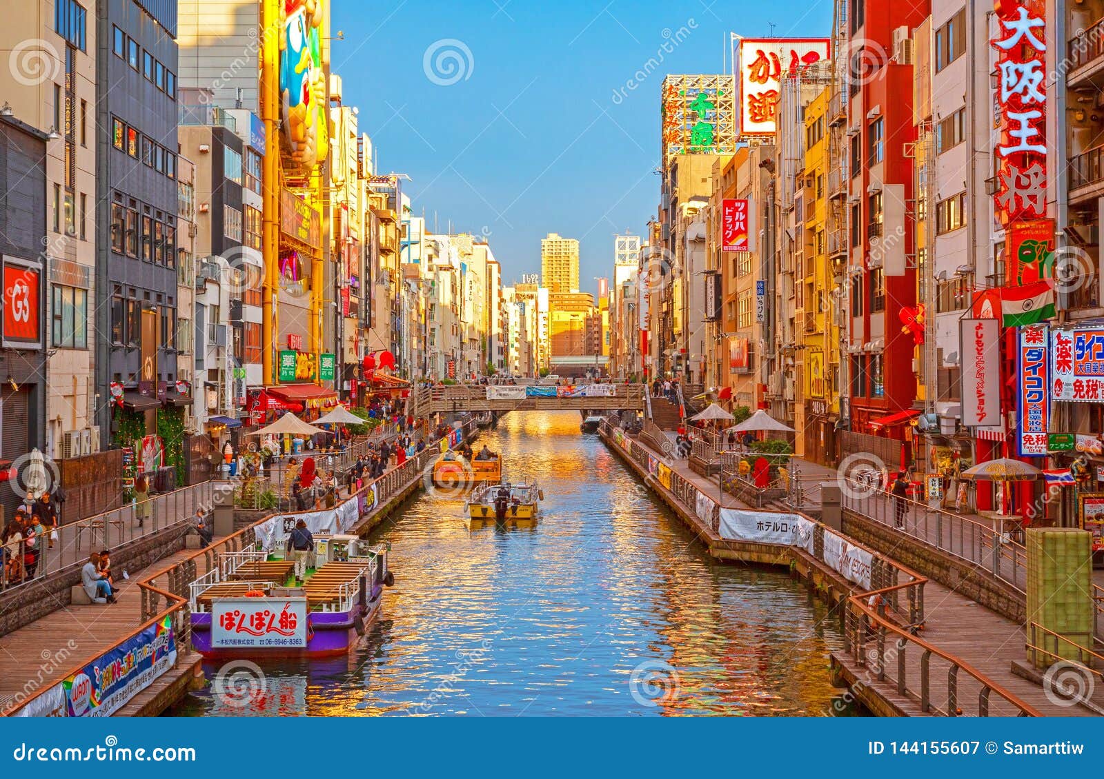 Dotonbori River in Namba, Osaka, Kansai, Japan Editorial Photography ...