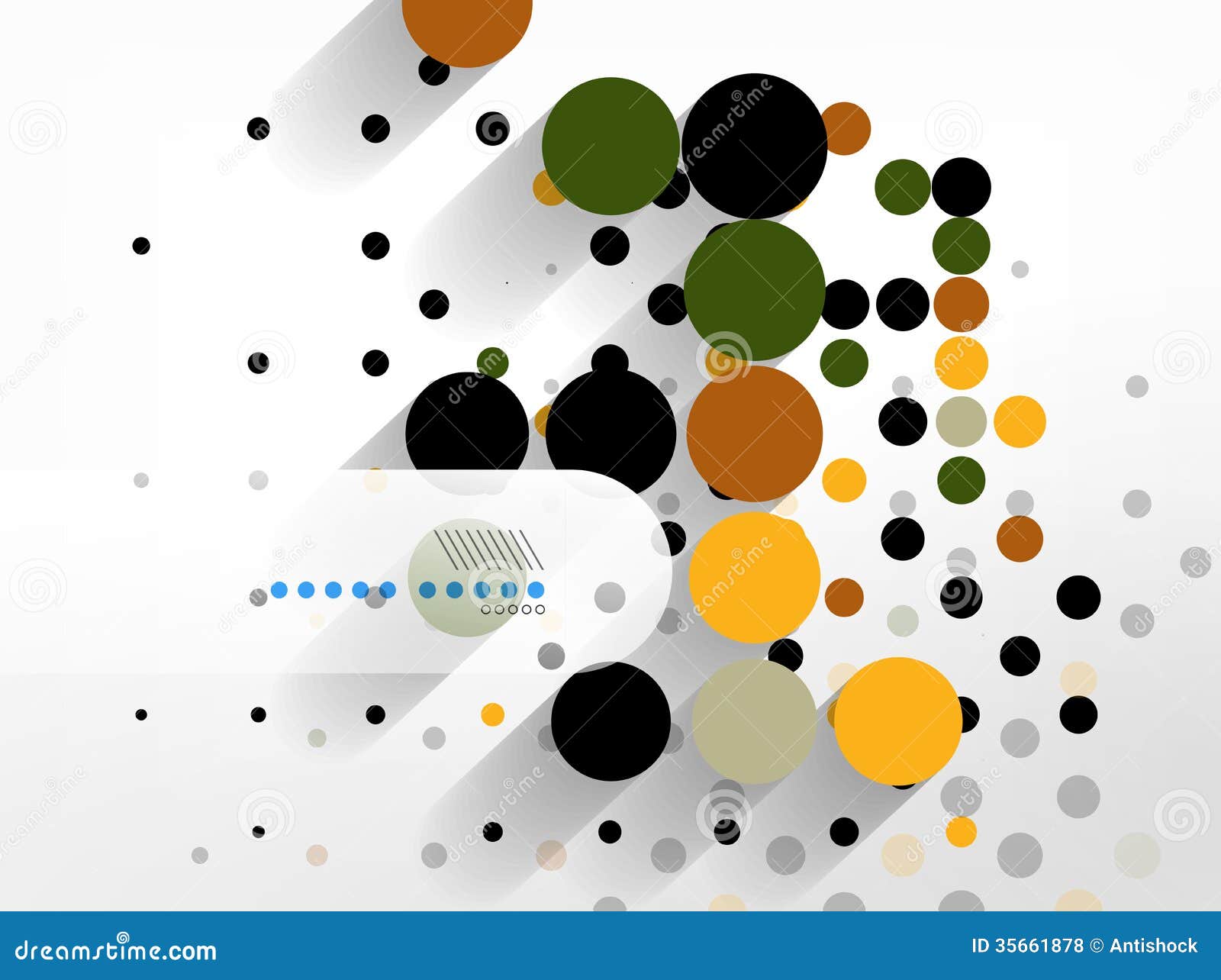 Dots Abstract Geometric Shape Background Stock Vector - Illustration of ...