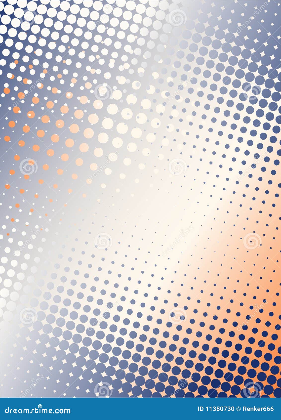 Dots Background B Blue Orange Stock Vector - Illustration of orange ...