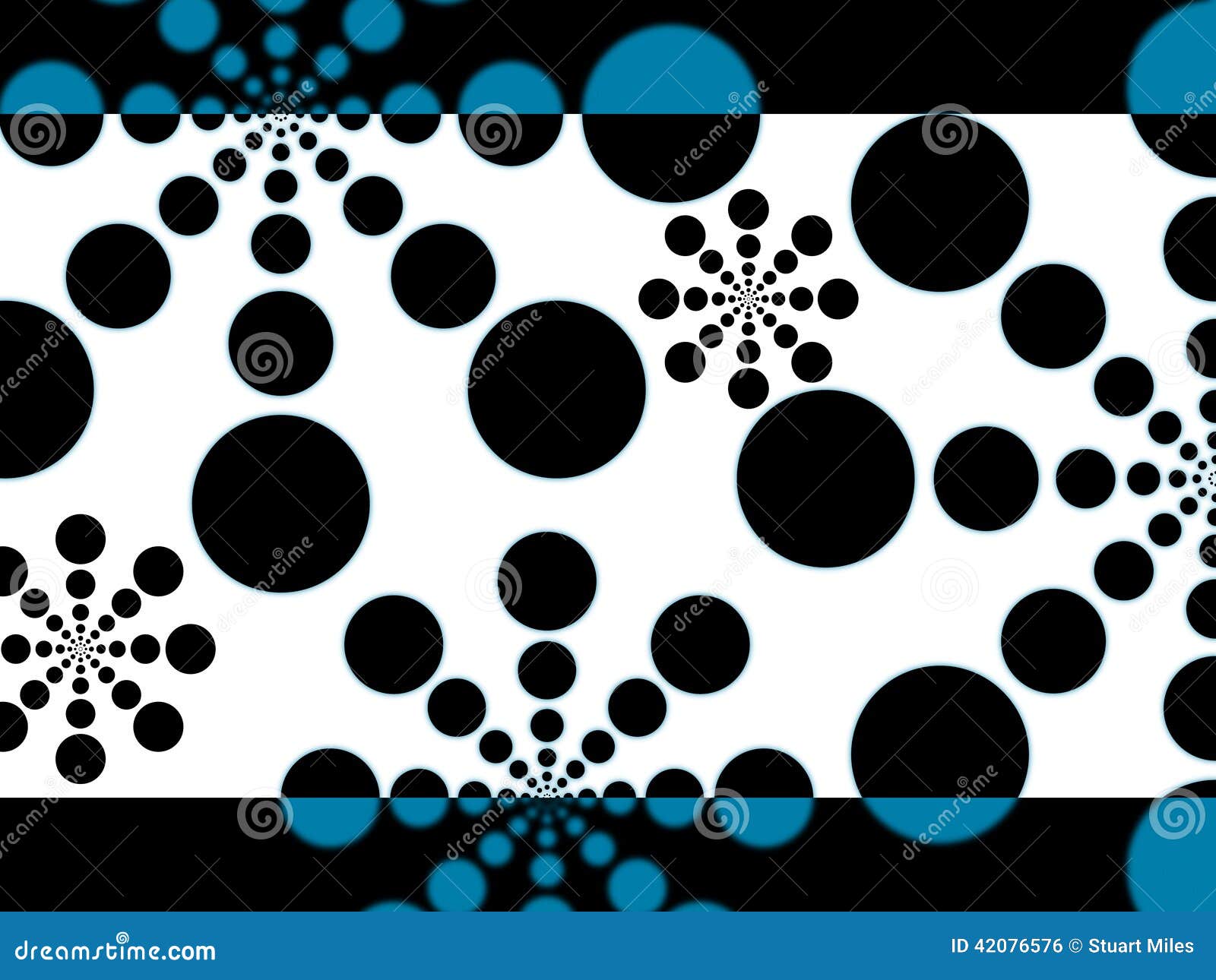 Dots Background Shows Little and Large Circular Shapes Stock ...