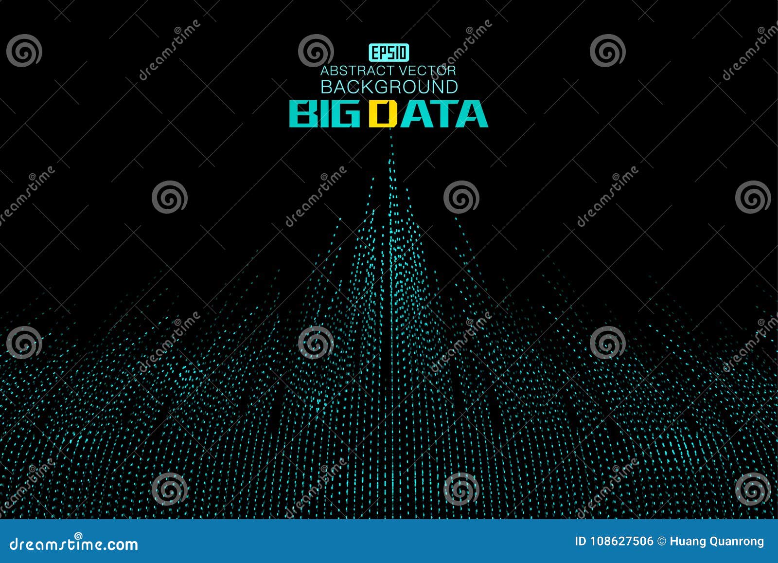 Dots Build Big Data Background, Vector Network Big Data Background ...
