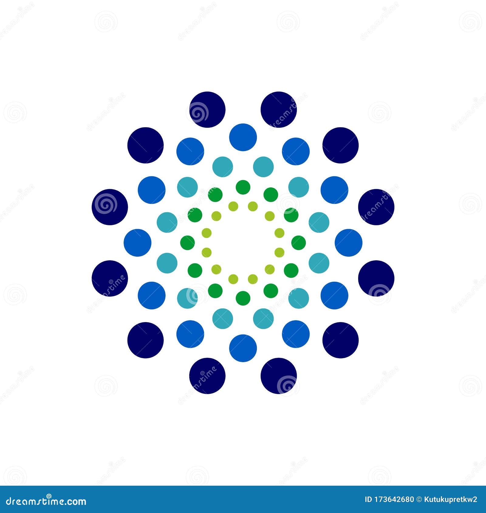 Dots Circle Molecule Logo Template Illustration Design. Vector EPS 10 ...