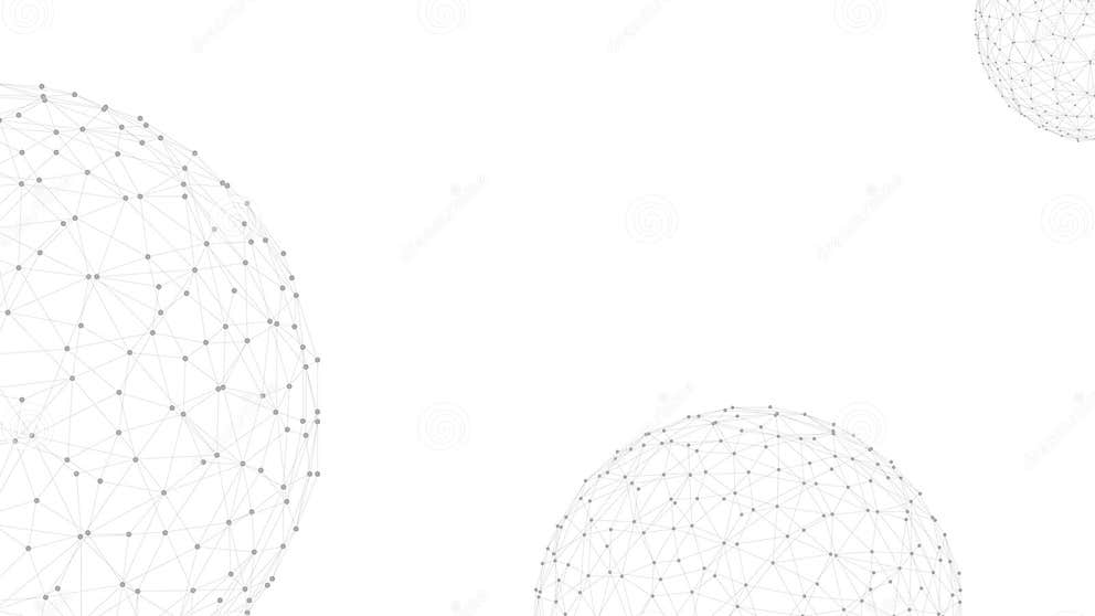 Technology Abstract Background. Dots Connected by Lines. Minimalist ...