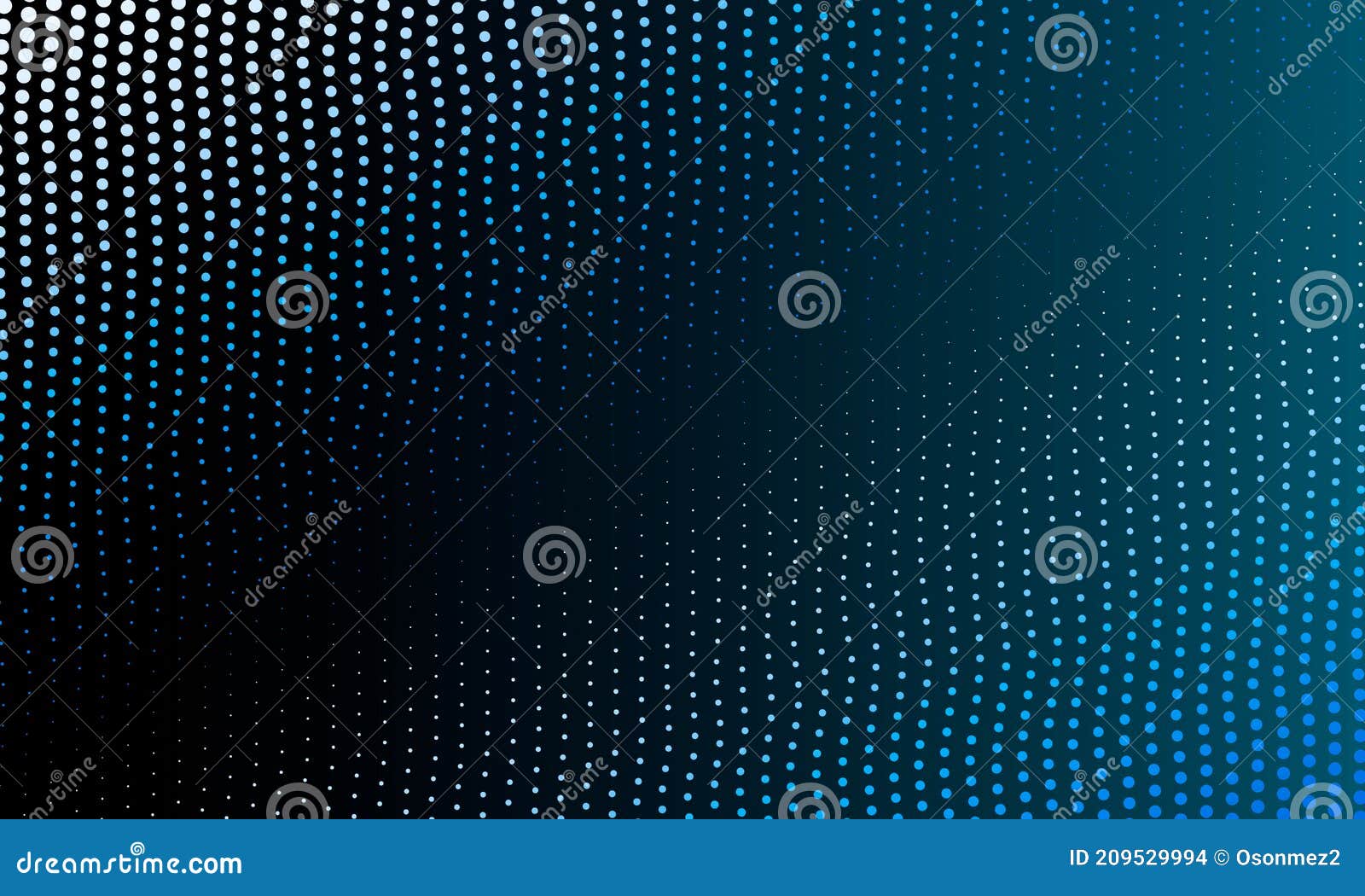 Dots on a Dark Blue Background in Descending Order. Abstract Wallpaper ...