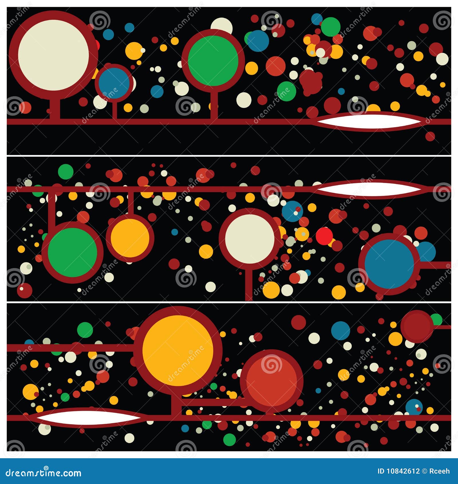 Dots design stock vector. Illustration of bright, yellow - 10842612