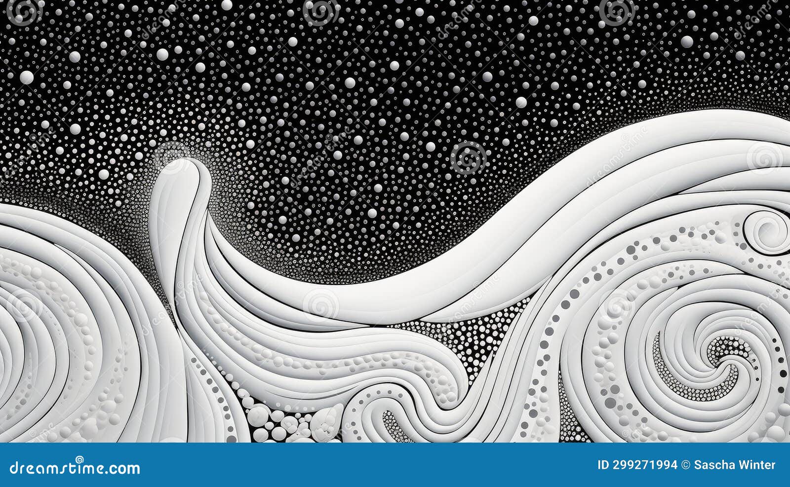 Dots in Harmony: Pointillism Art on Isolated Canvas Stock Photo - Image of impressionism ...