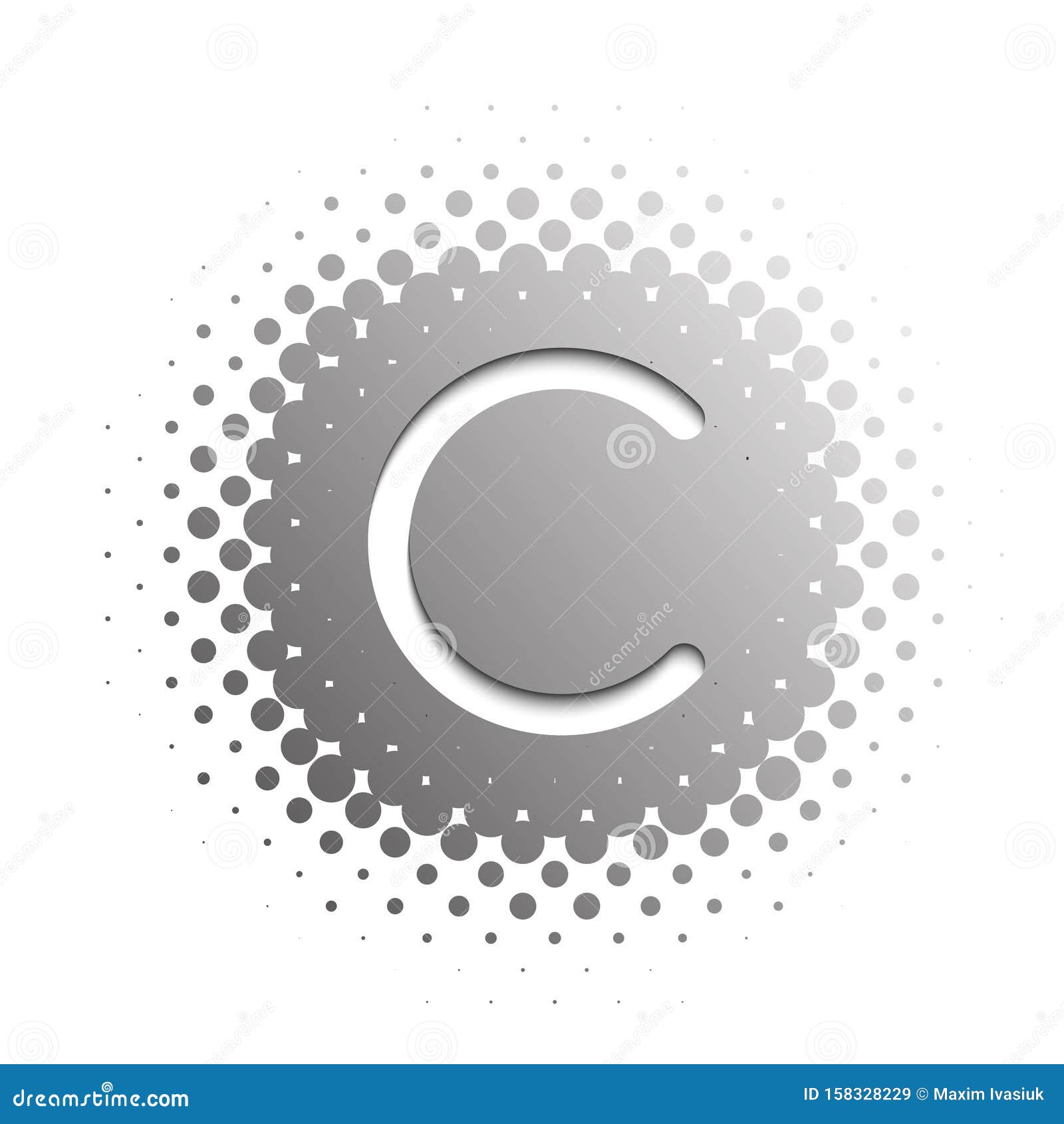 Dots Letter C Logo. Letter C Logo Icon Design Stock Illustration ...