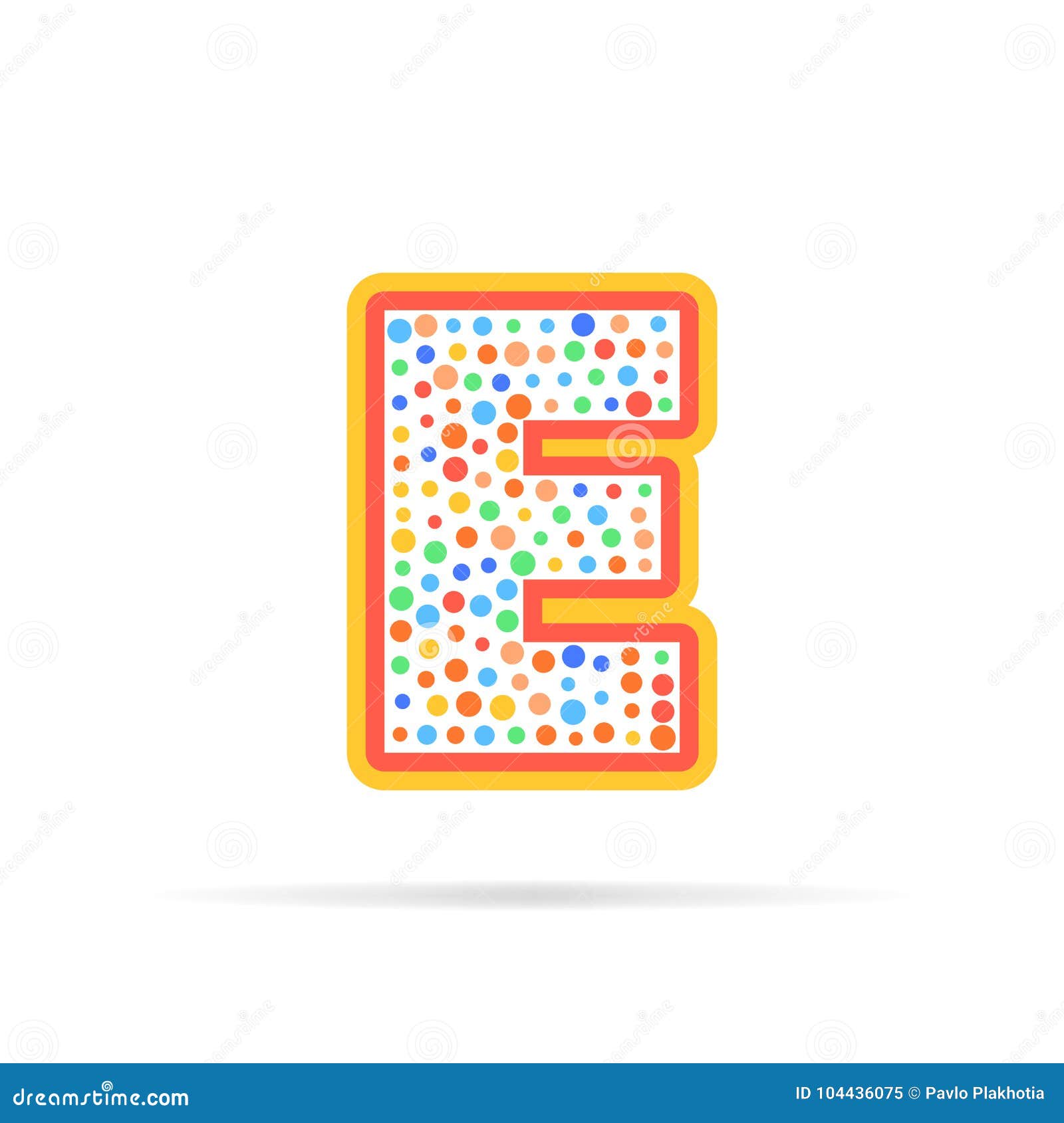 Dots and Letter E Logo Abstract Logo Design. Creative Symbol Design ...