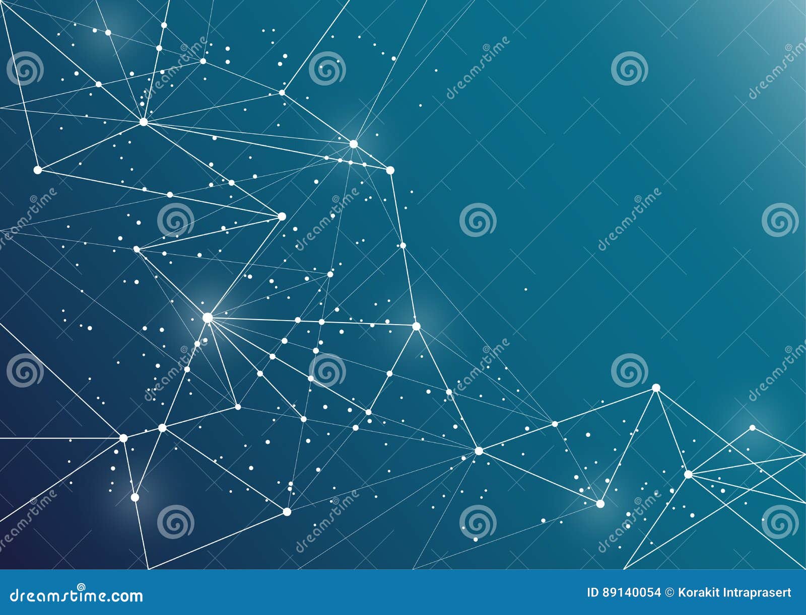 Dots and Lines Connected Together. Abstract Background Stock Vector ...