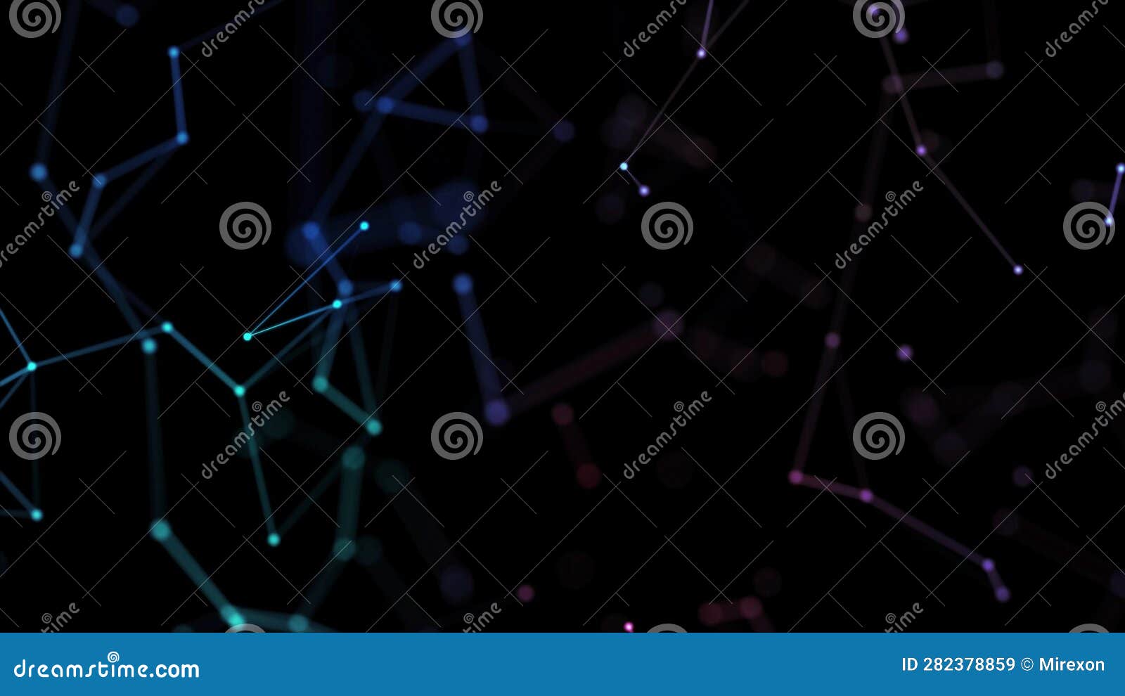 Dots And Lines Transform Network Connection Structure Stock Video