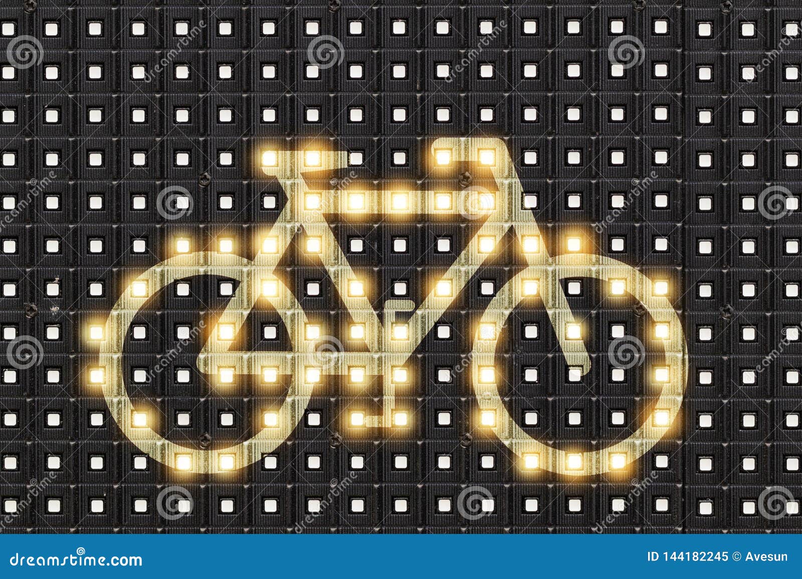 Dots Matrix Led Diplay With Illuminated Symbol Of Smile Face Royalty ...