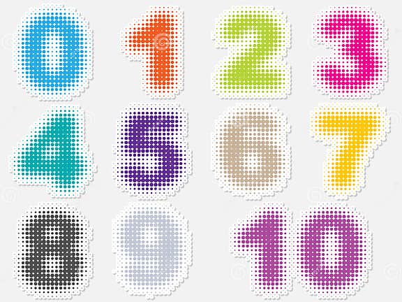 Dots numbers stock vector. Illustration of circle, agenda - 11746976