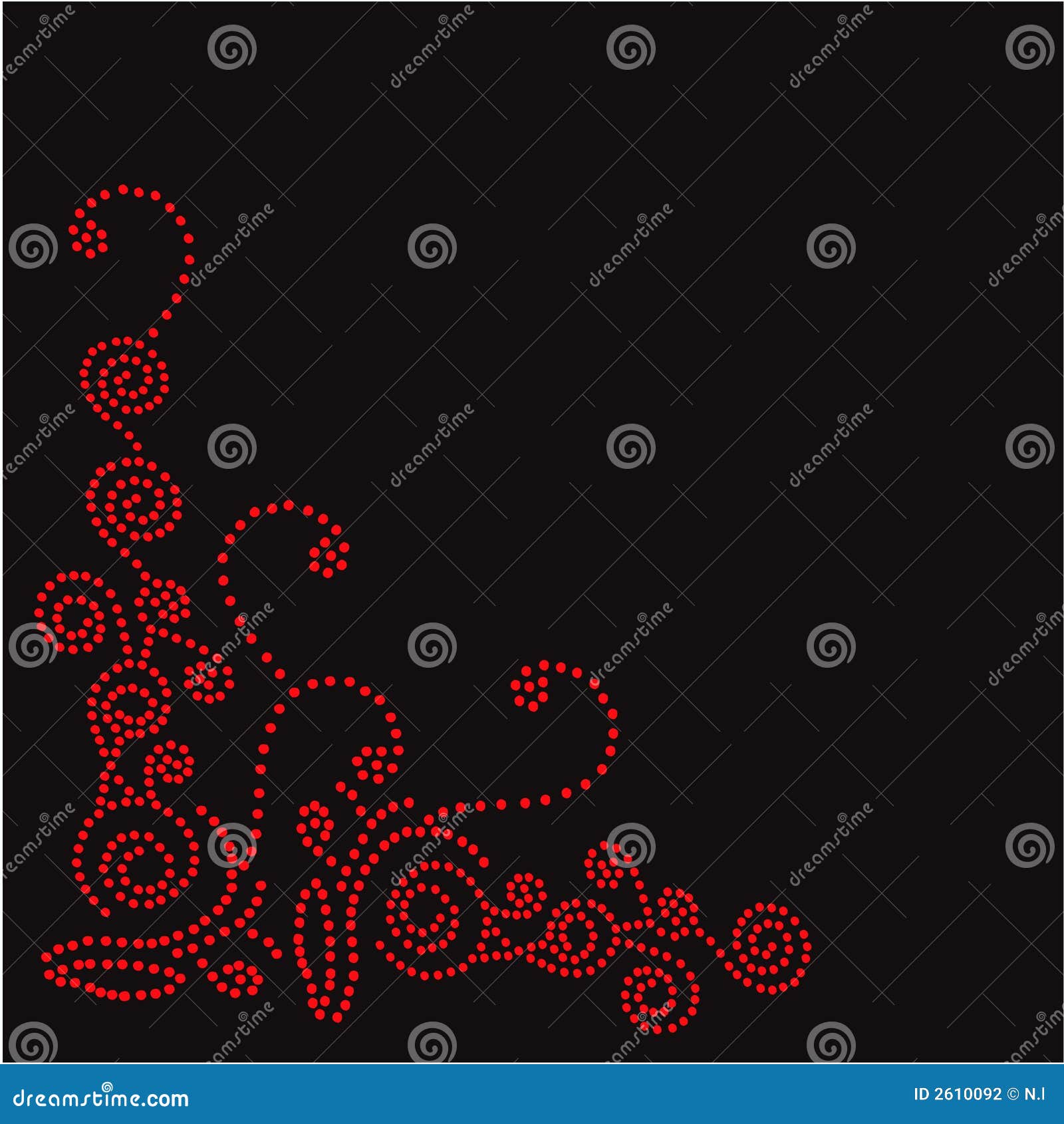 Dots ornamental corner stock vector. Illustration of border - 2610092