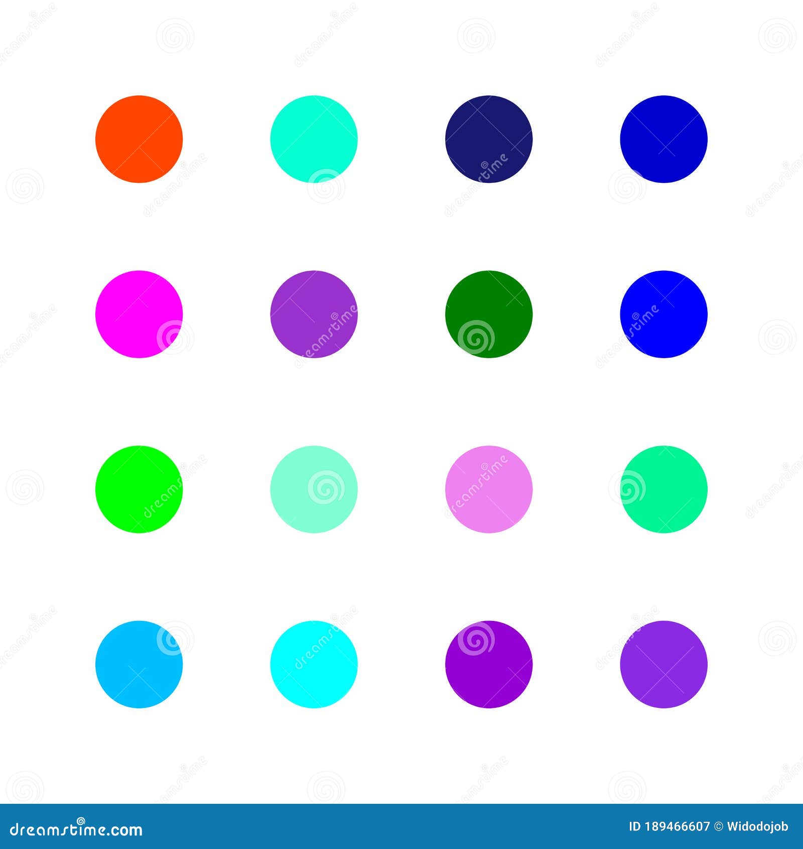 Dots pallete trend colors stock vector. Illustration of fashion - 189466607