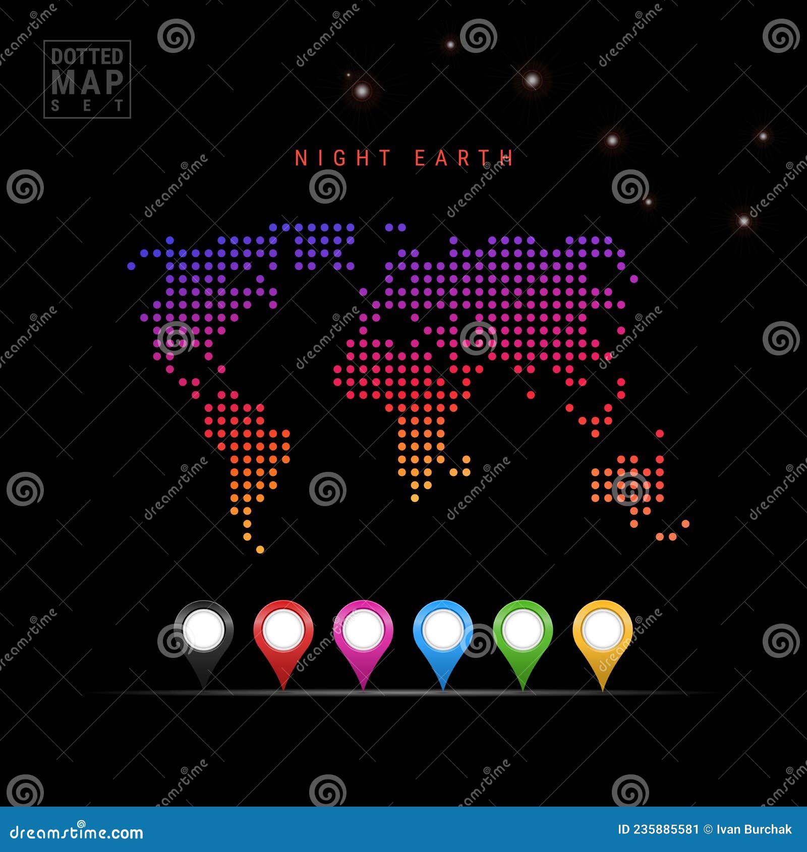 Earth. Stylized Illustration Of Earth In Hand Drawing Style. The ...