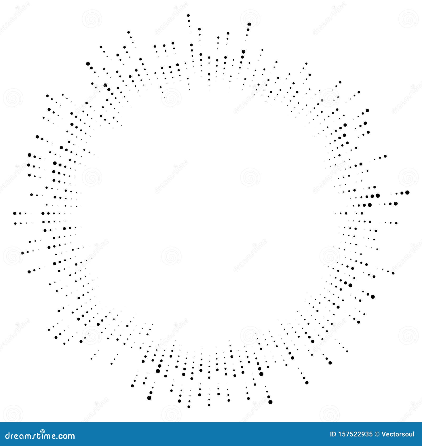 Dots Radial Burst Lines. Irregular Lines, Half-tone Beams, Rays ...