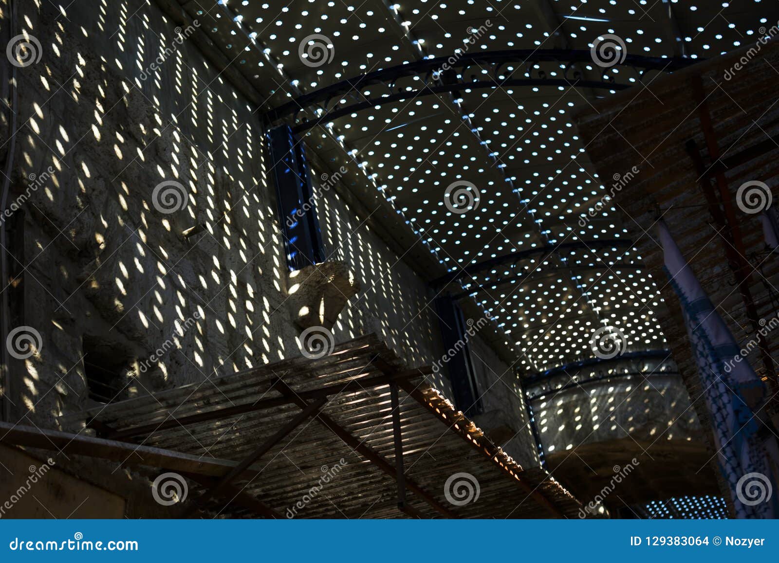 Dots of Shadow and Light Abstract Background. Rough Texture, Arc Stock ...