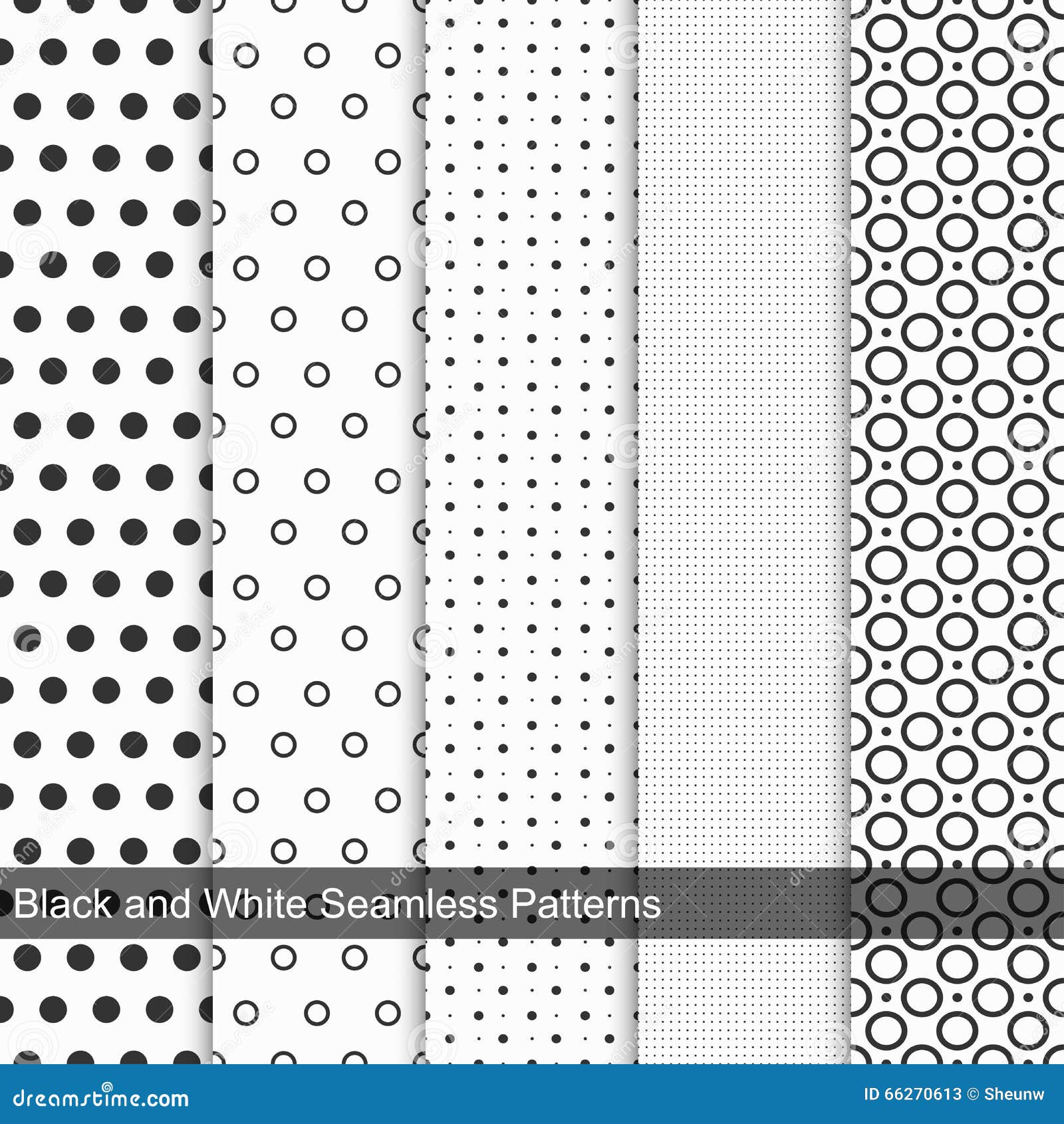 Dots Simple Patterns, Seamless. Stock Vector - Illustration of repeat ...
