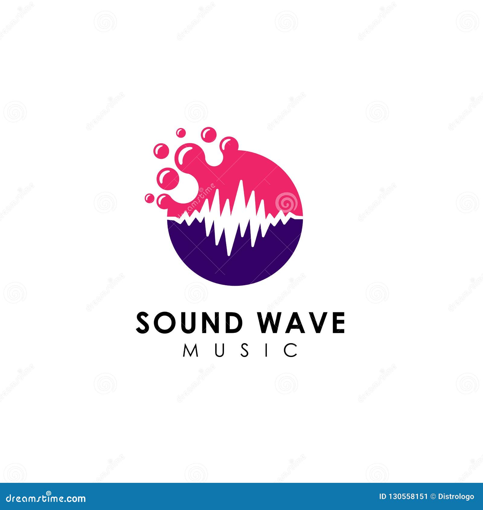 Dots Sound Wave Logo Design. Music Logo Icon Design Stock Vector ...