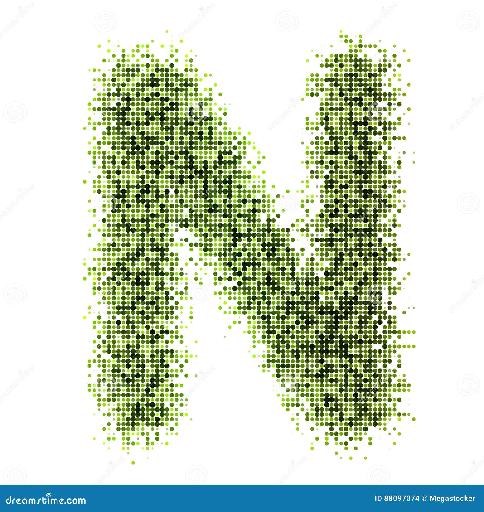 Dots Style Letters. Vector Illustration Stock Vector - Illustration of ...