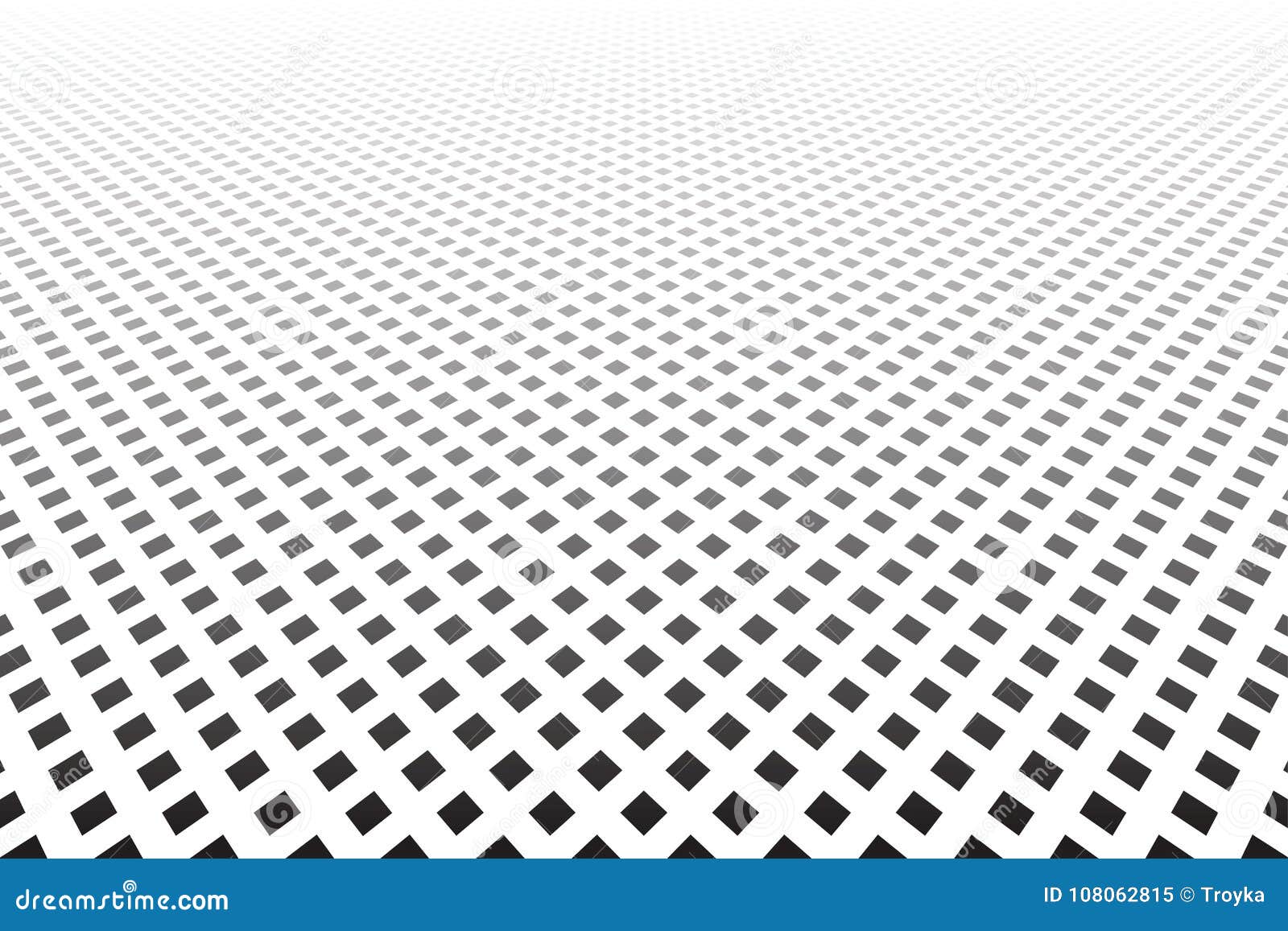 Dots Texture. Diminishing Perspective View Stock Vector - Illustration ...