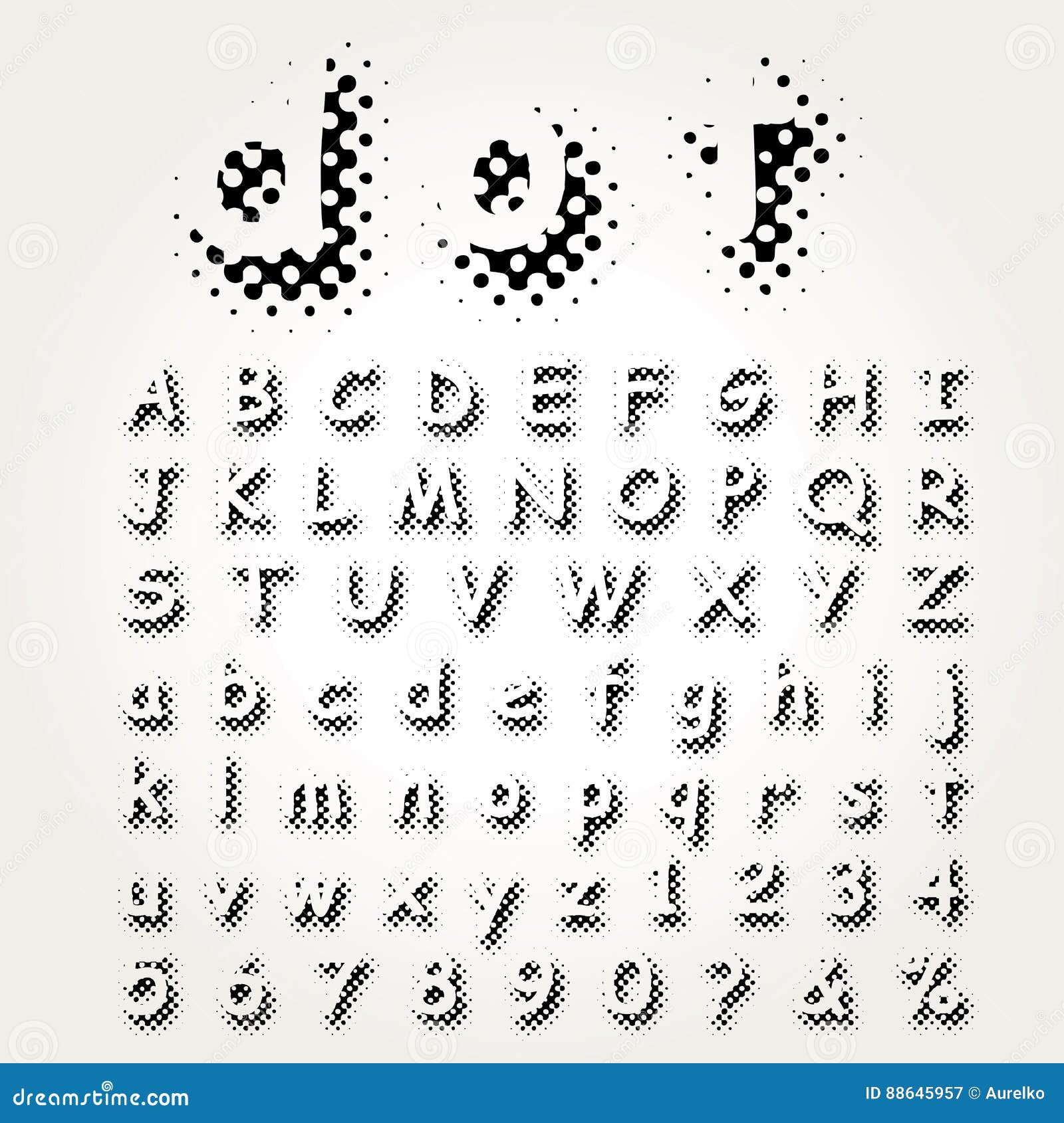 Dotted abc shadow stock vector. Illustration of black - 88645957