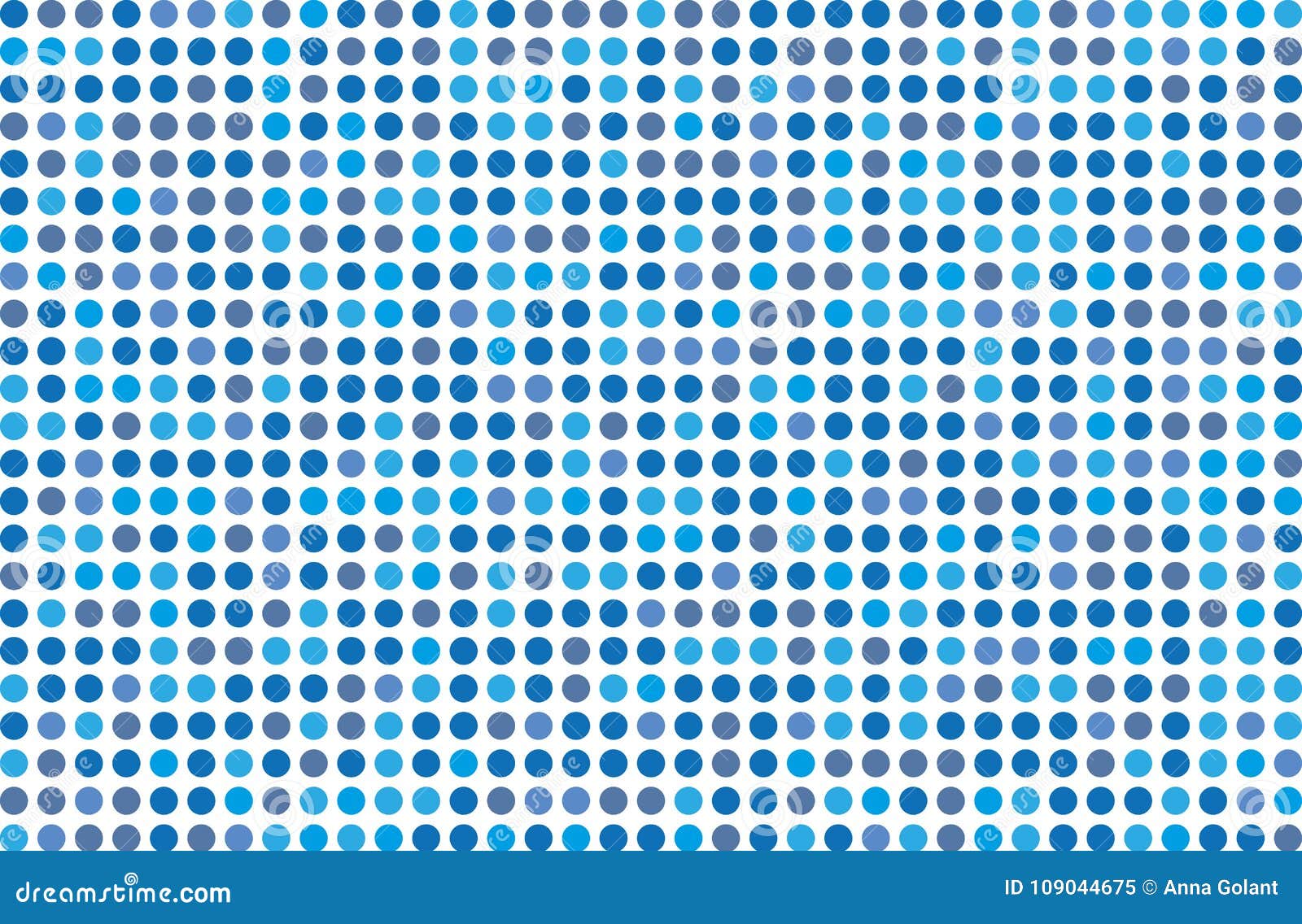Dotted Background with Circles, Dots, Point Different Shades of Blue ...
