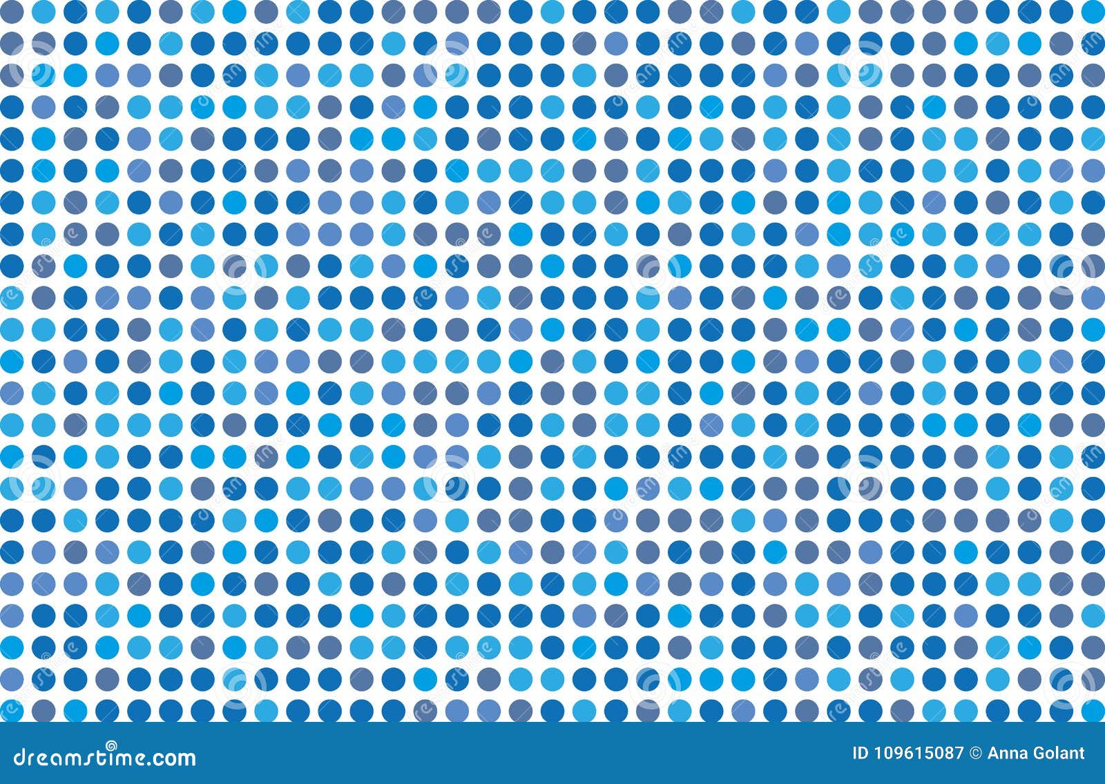 Dotted Background with Circles, Dots, Point Different Shades of Blue ...