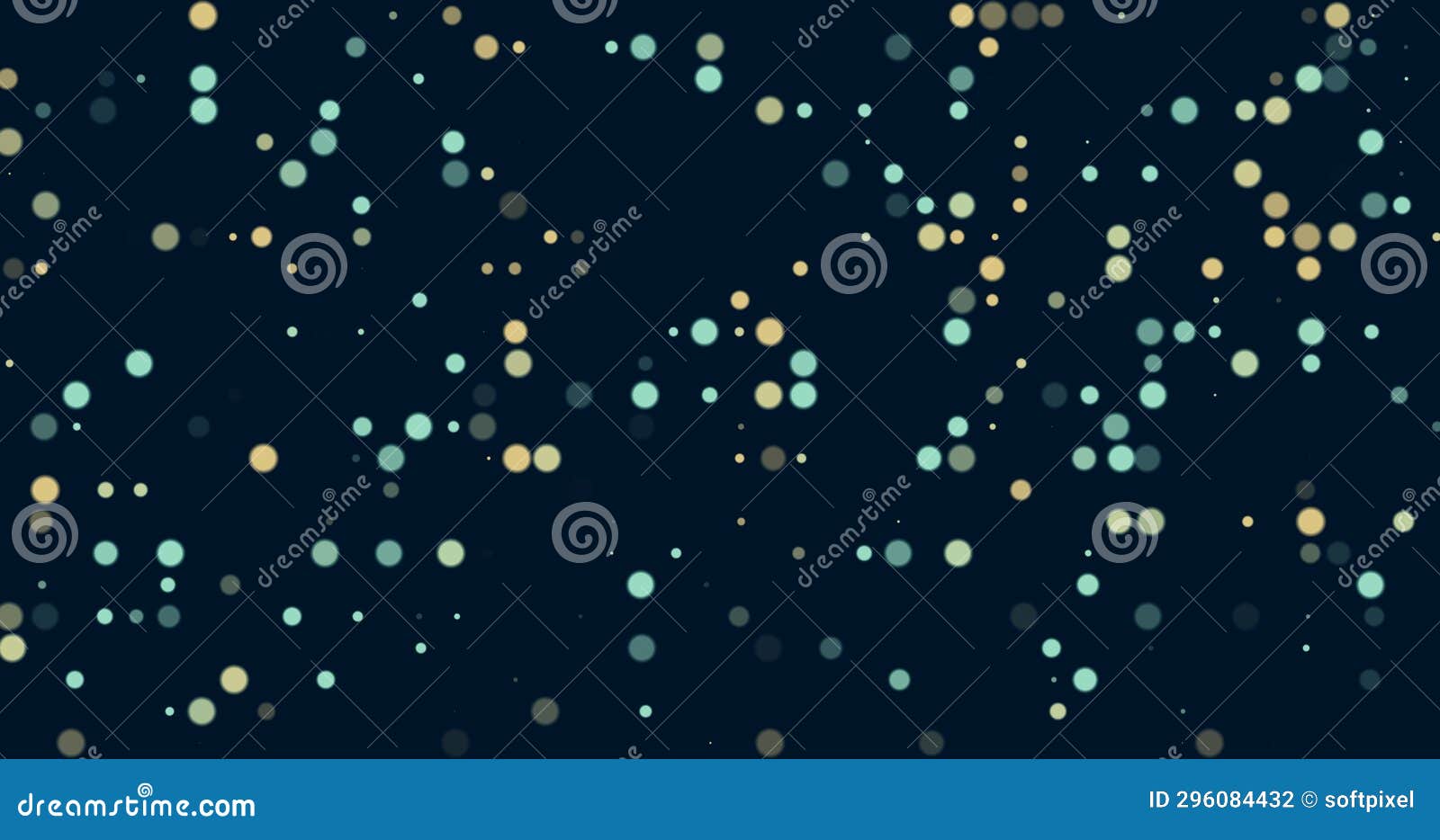 Dotted Blue Digital Technology Background Stock Illustration ...